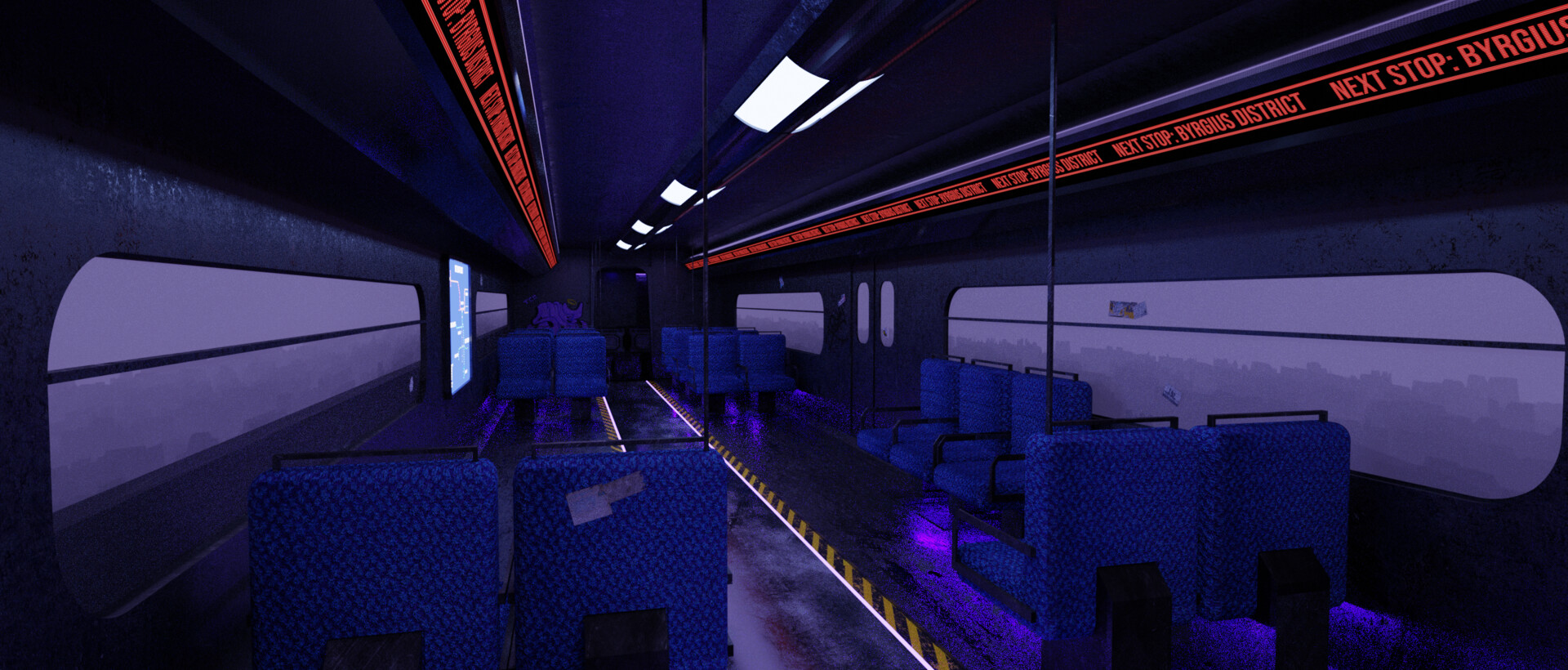 ArtStation - Sci-Fi/Cyberpunk Train