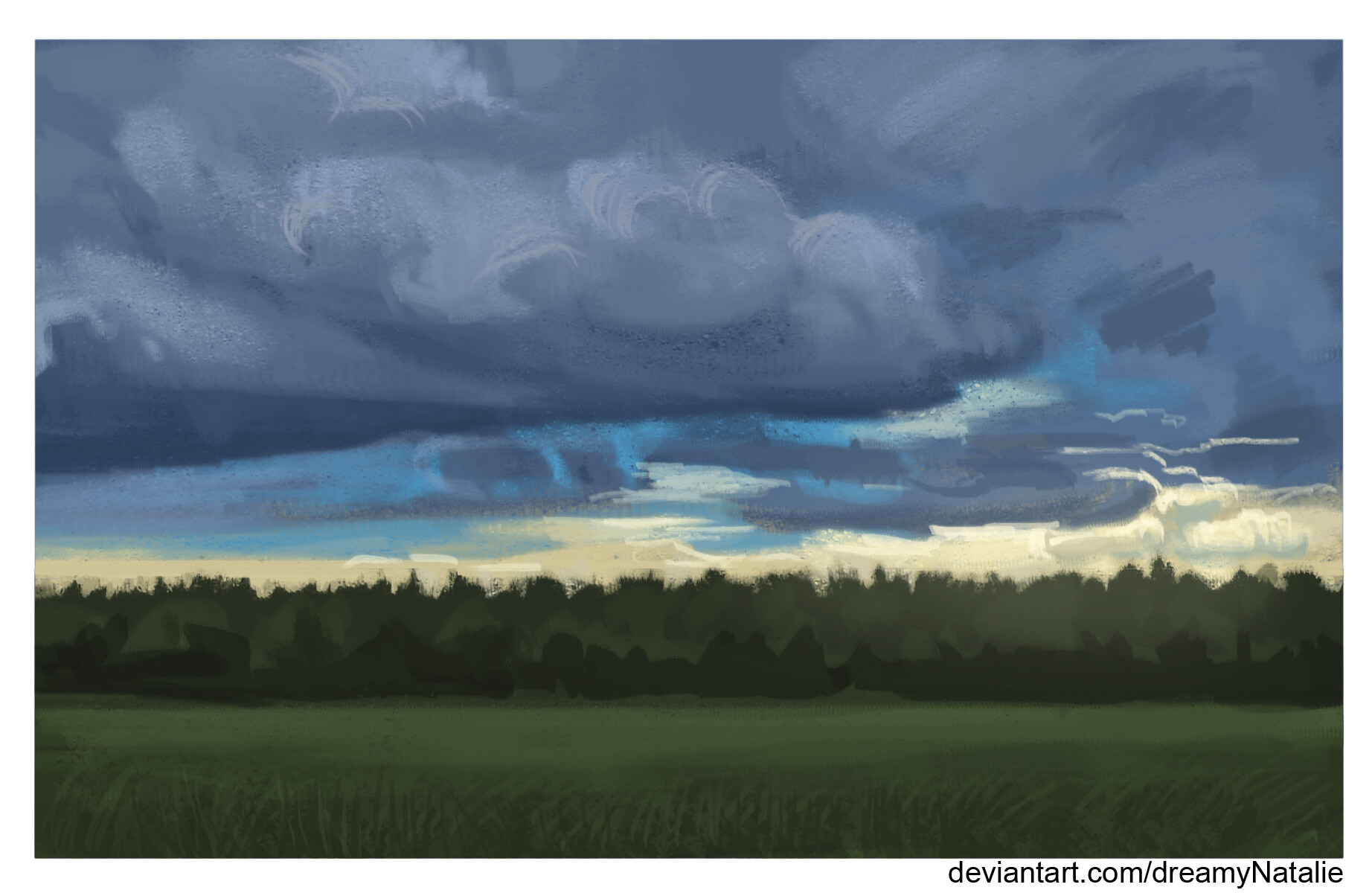ArtStation - Cloudscape sketch