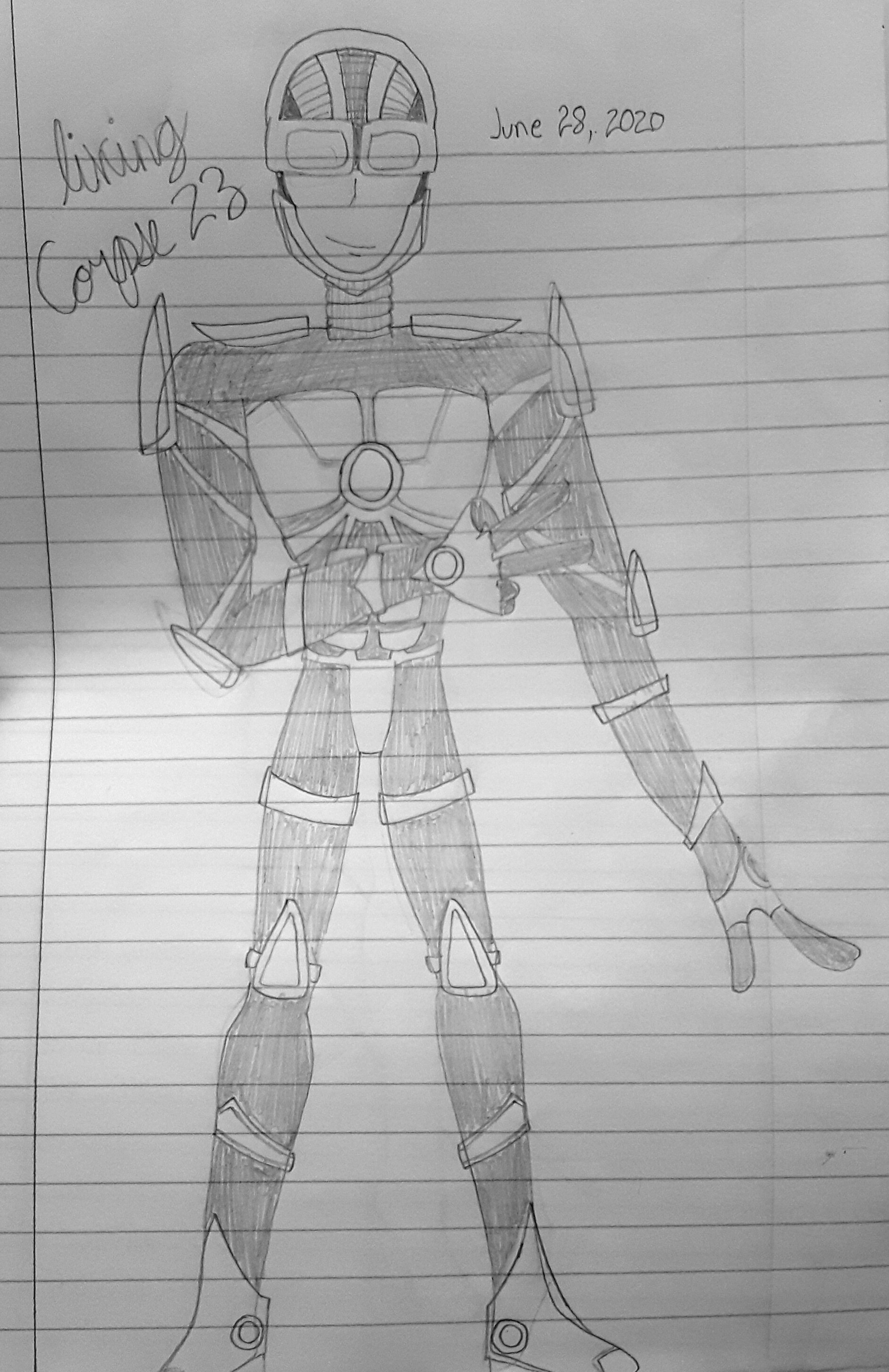 ArtStation - Male Cyborg basic sketch