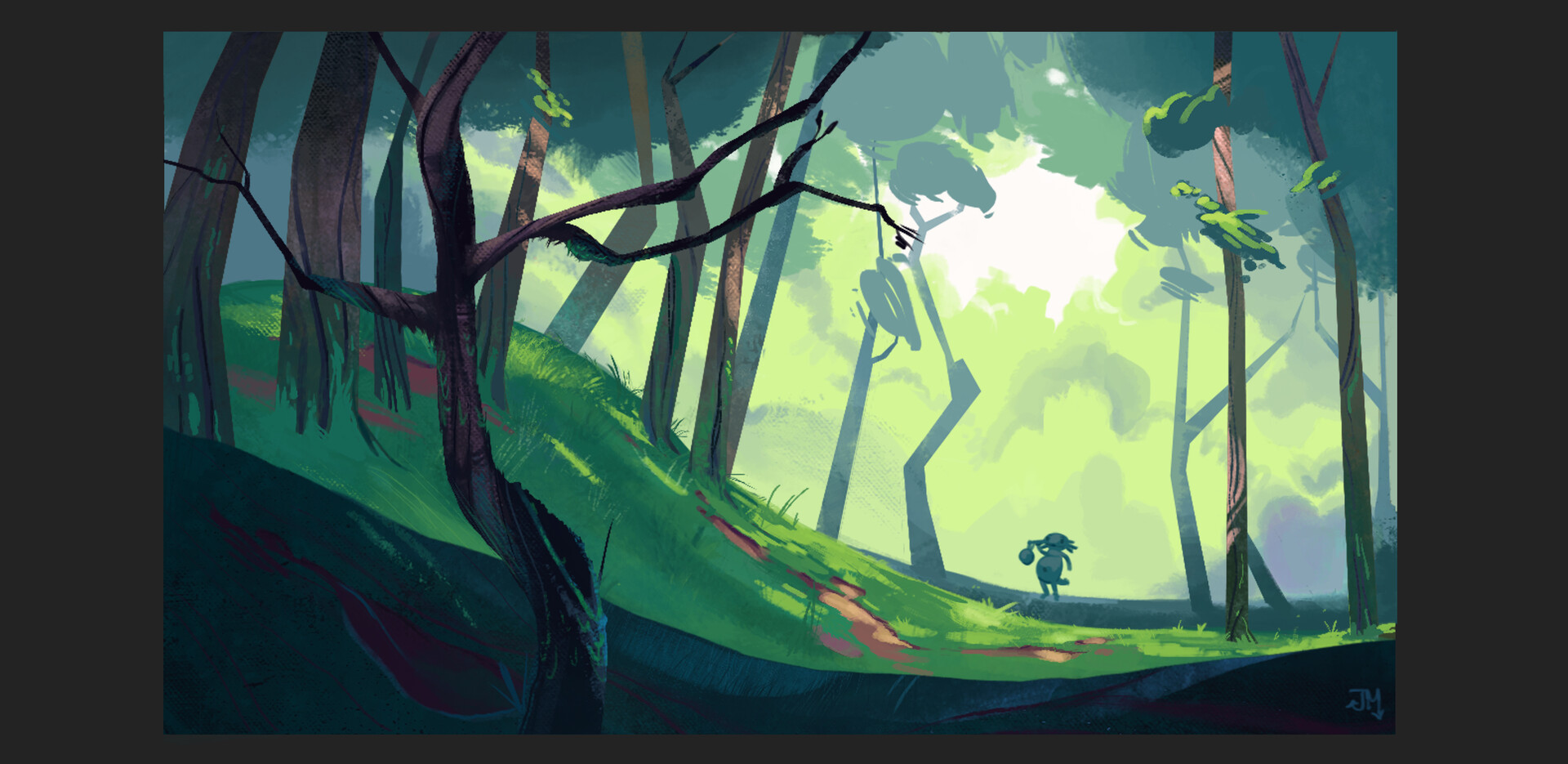 ArtStation - Foreboding Forest, A Study