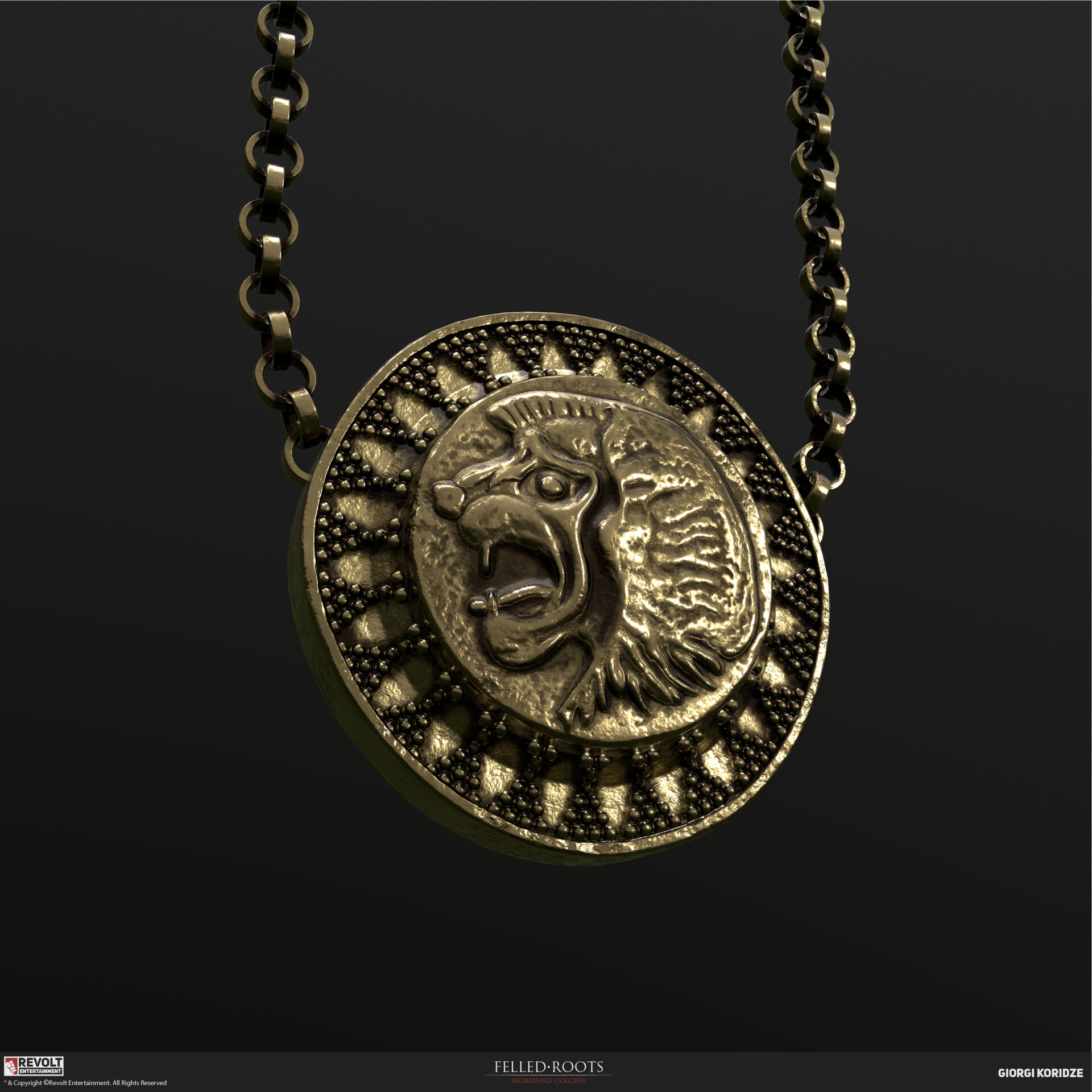 ArtStation - Golden Lion Medallion