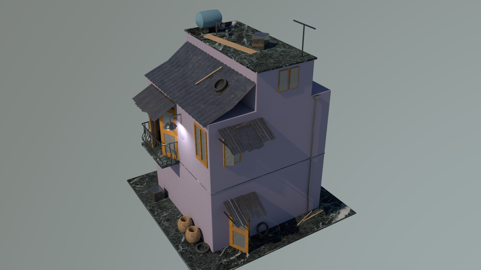 ArtStation - Classic Hut 3D Model