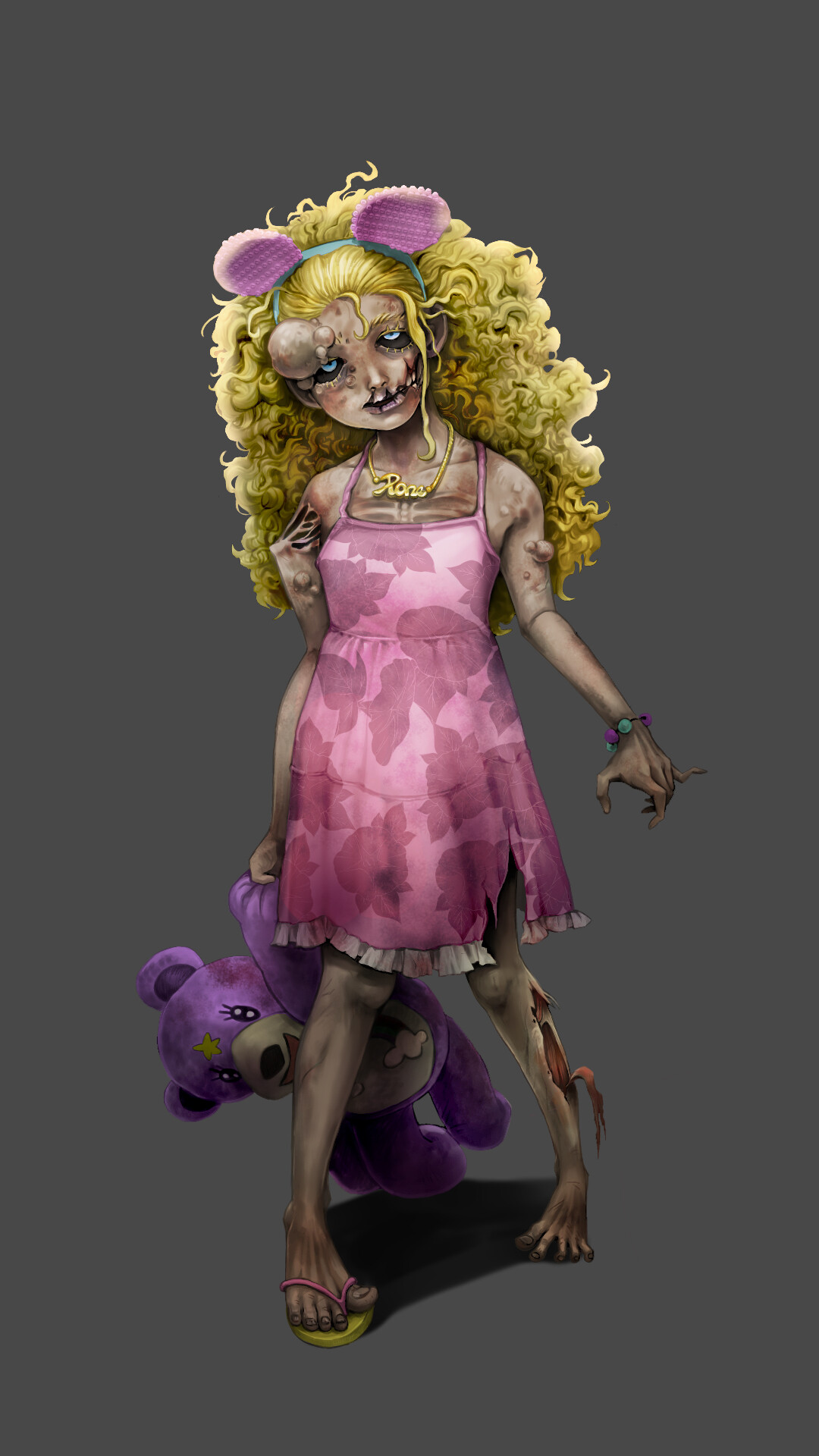 ArtStation - Zombie Girl Character Design
