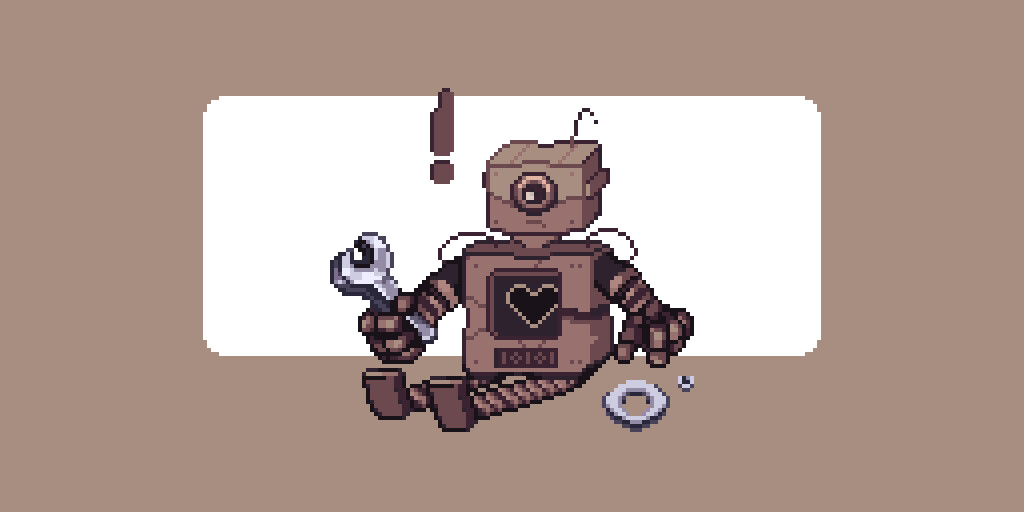 Yūki Pixels - Mechanical Robot Pixel Art