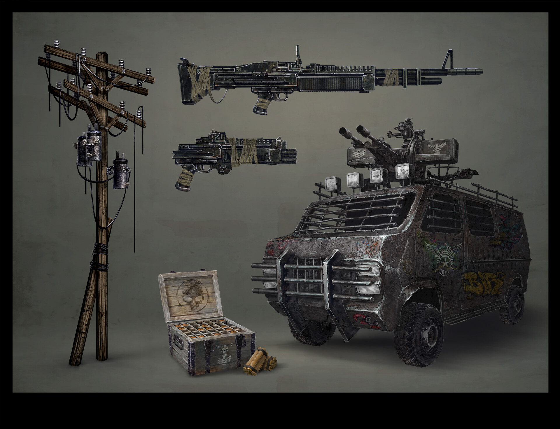 ArtStation - Post Apocalyptic Set