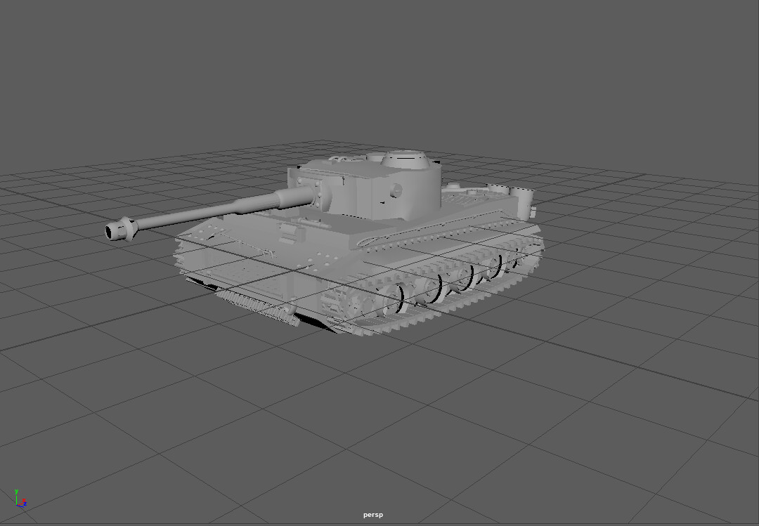 ArtStation - Tank Tiger 1 Modeling 3D ( YNOV BORDEAUX CAMPUS )