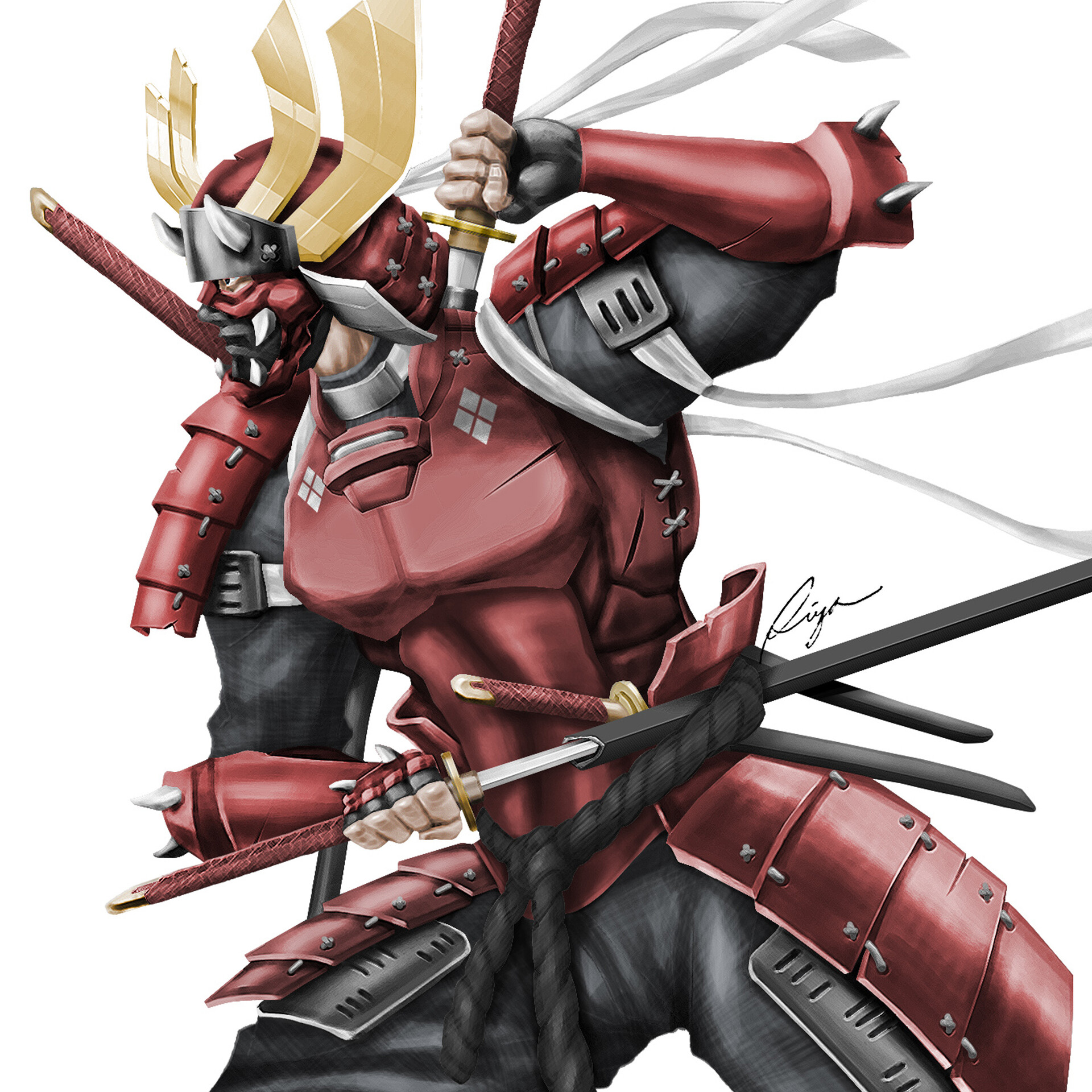 Reiga B. Tom - Red Samurai