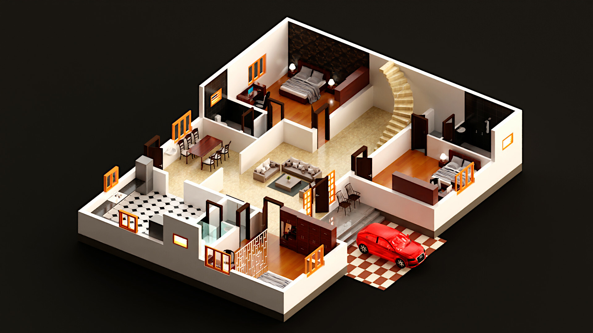 ArtStation - 3D sectional view
