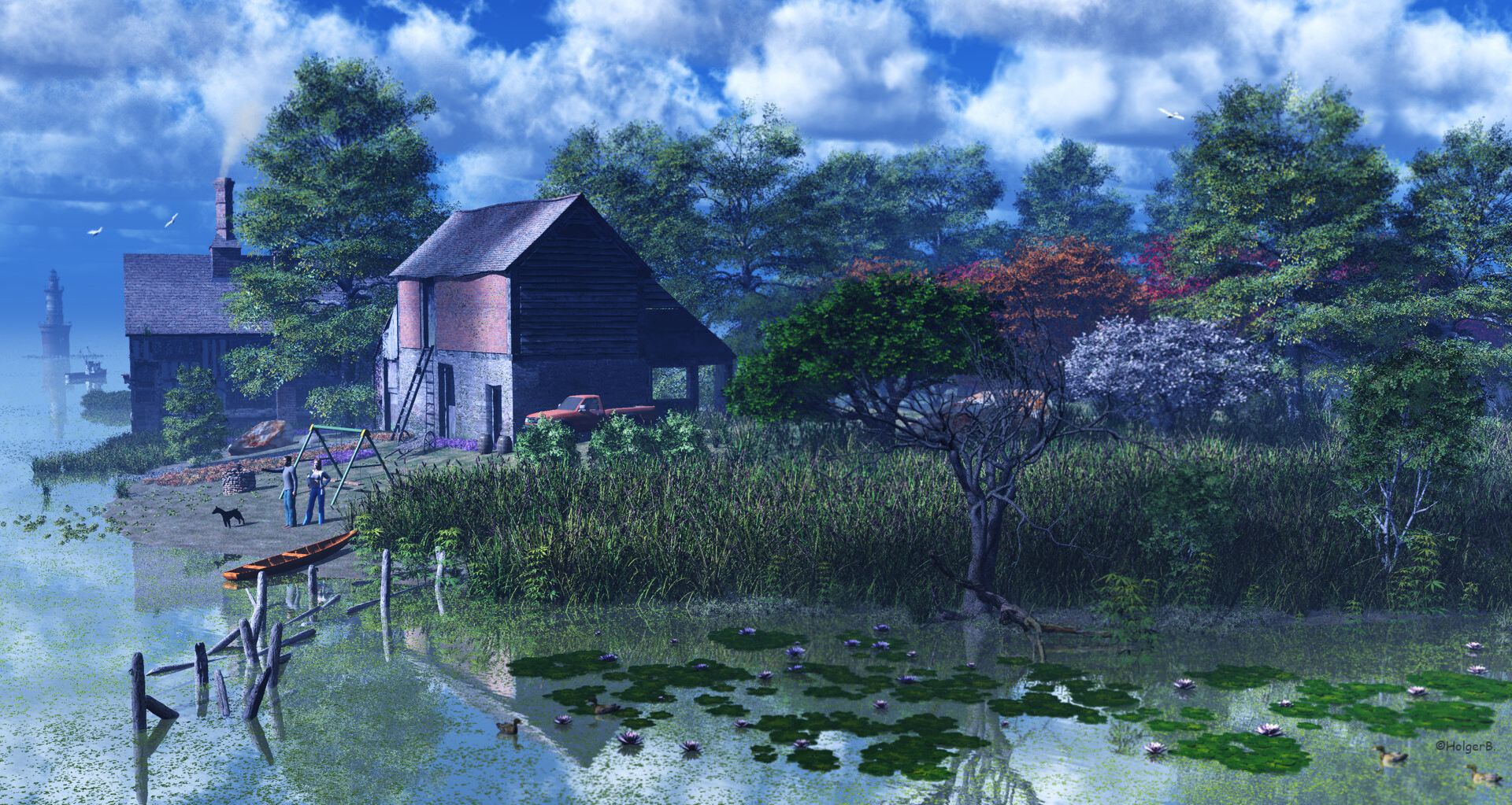 ArtStation - beautiful summer day