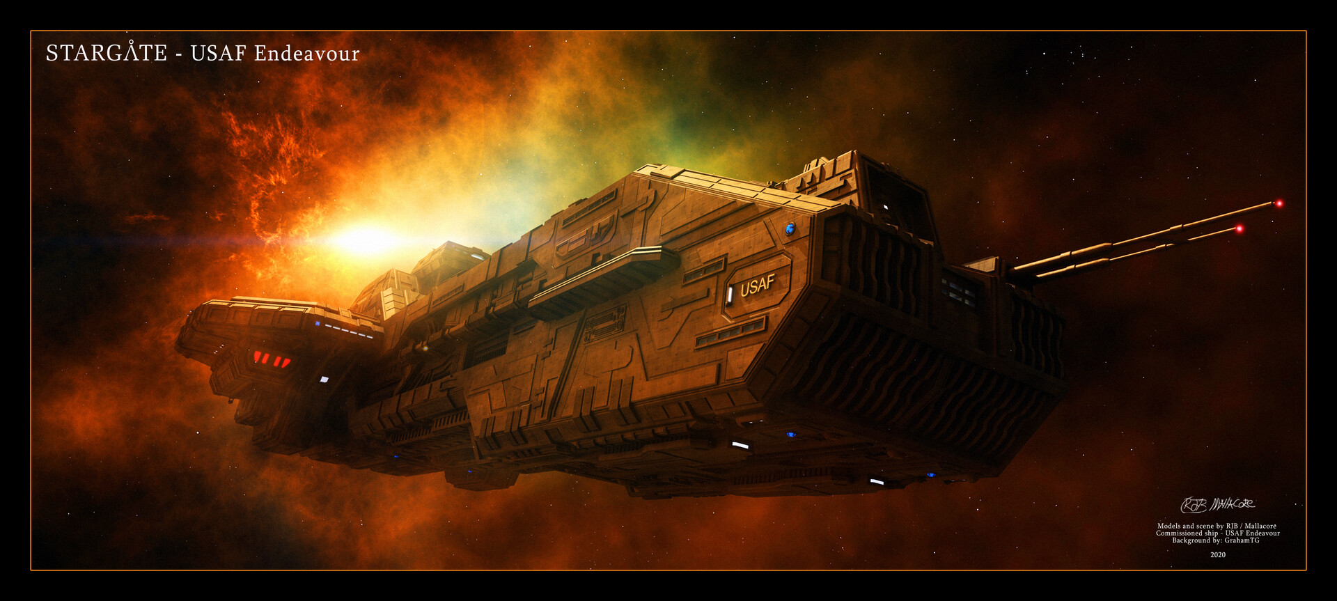 ArtStation - Stargate - USAF Endeavour July 8, 2020