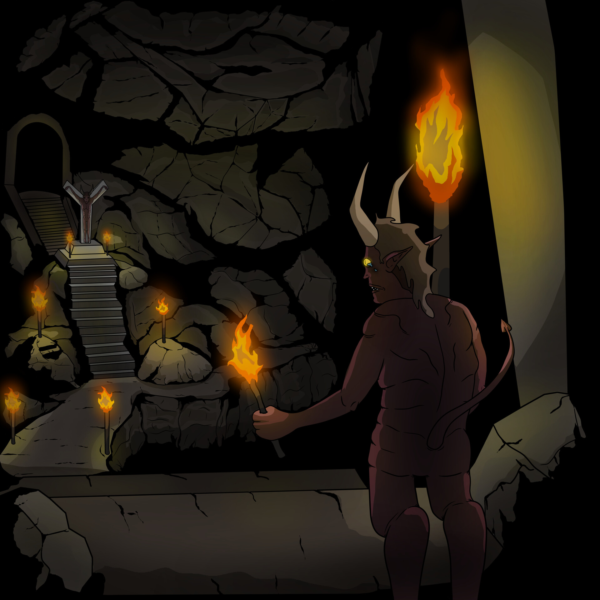 ArtStation - Cave exploring