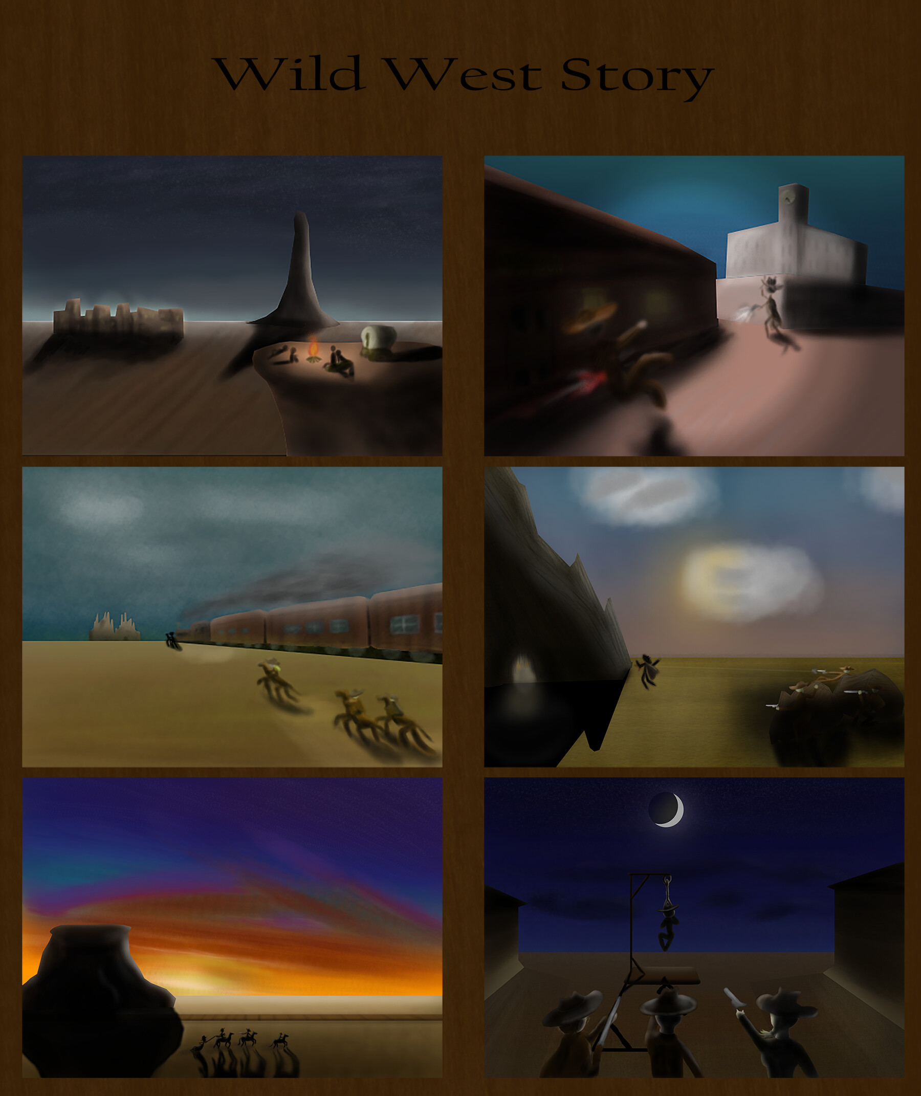 ArtStation - Wild west concept story