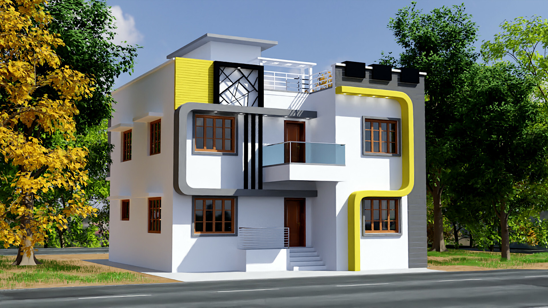 kasthuri M - Kolkata Project Elevation (Front View) for Various Options