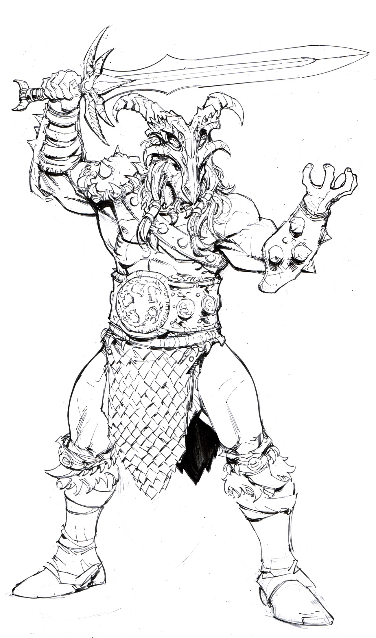 chima coloring pages longtooth barbarian