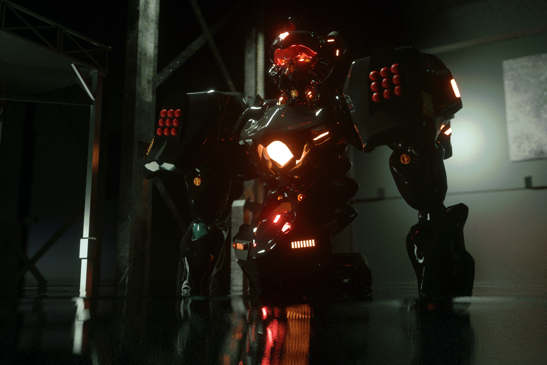 ArtStation - Sci-fi robot modeling and rendering