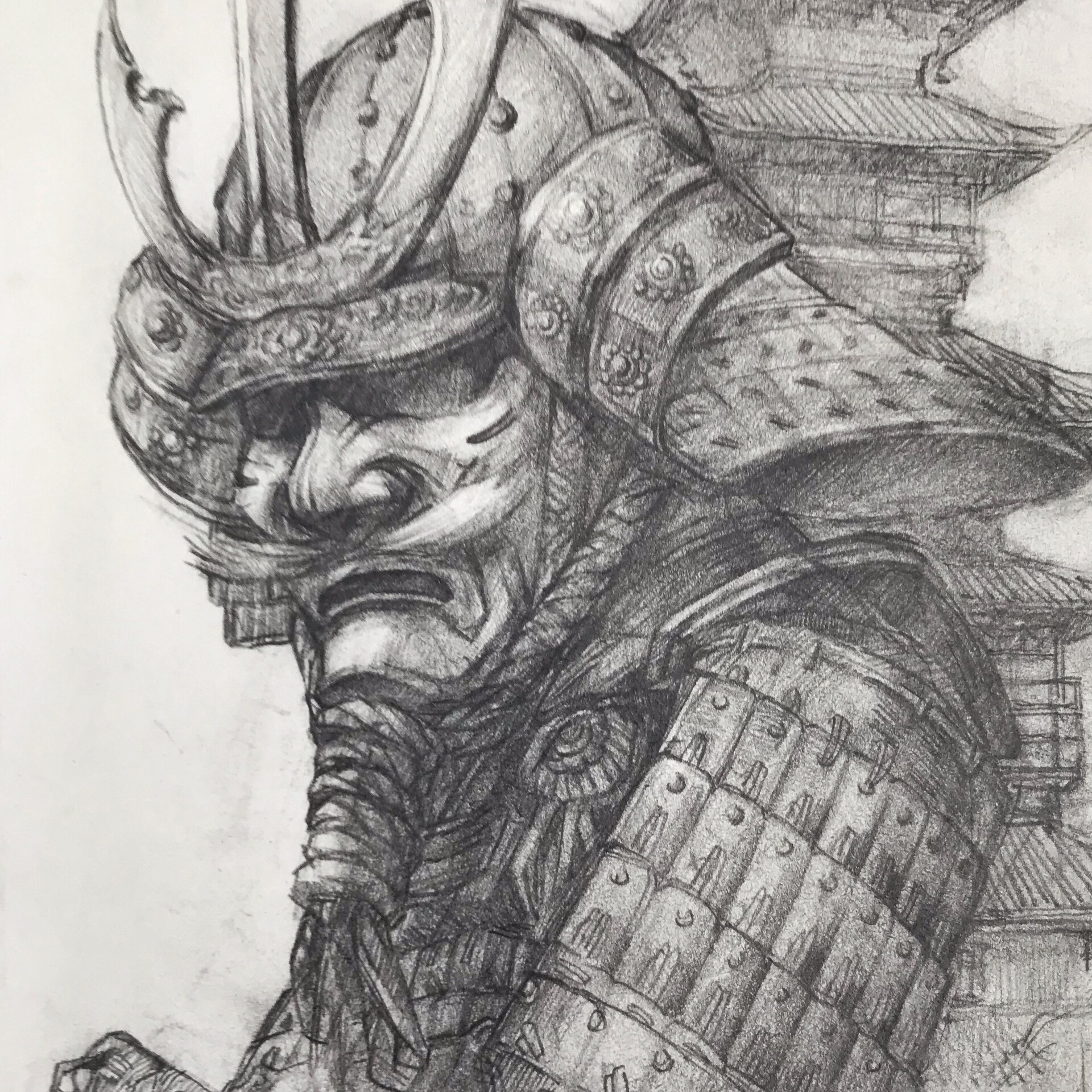 ArtStation - Samurai sketch