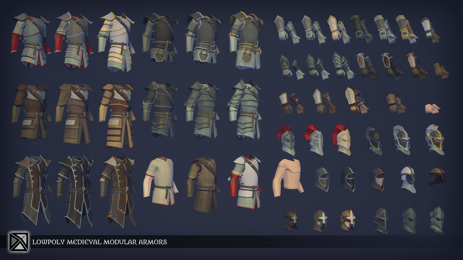 Polytope Studio - Polygonal Medieval Modular Armors