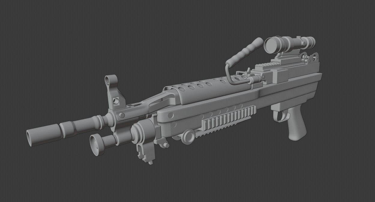 ArtStation - Unfinished M249