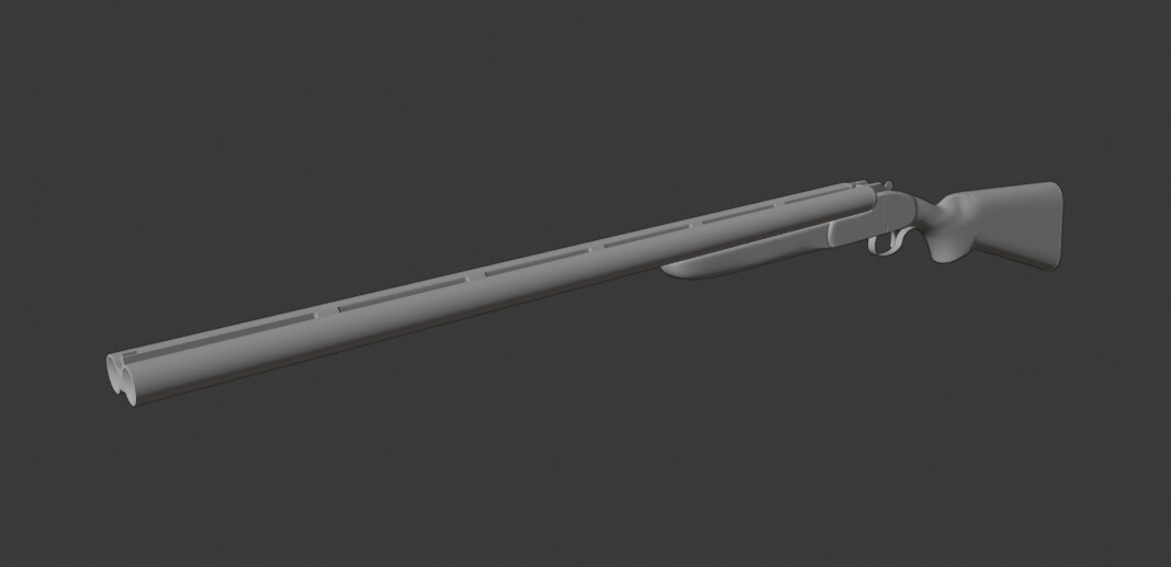 ArtStation - Double Barrel Shotgun