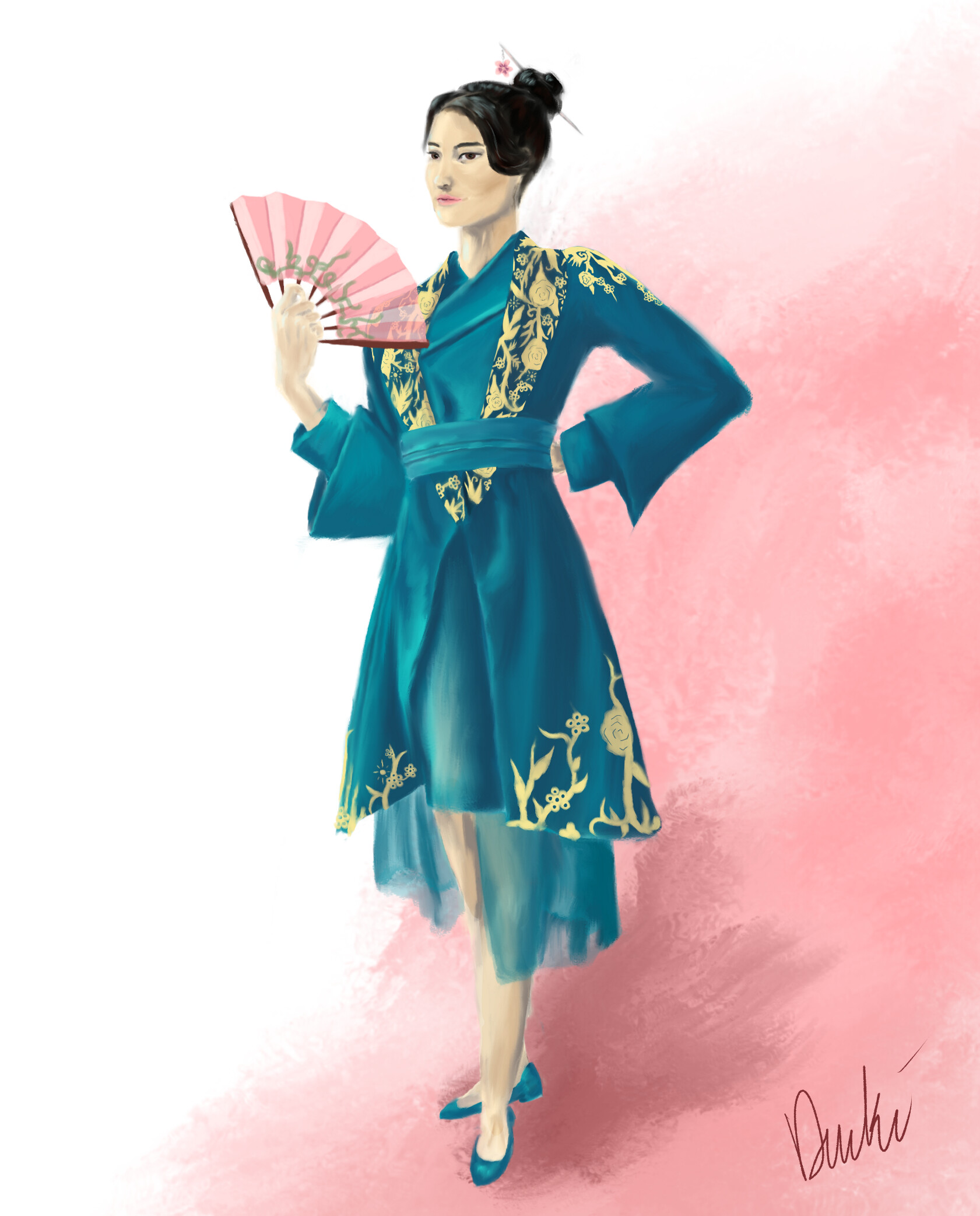 ArtStation - Fan Woman