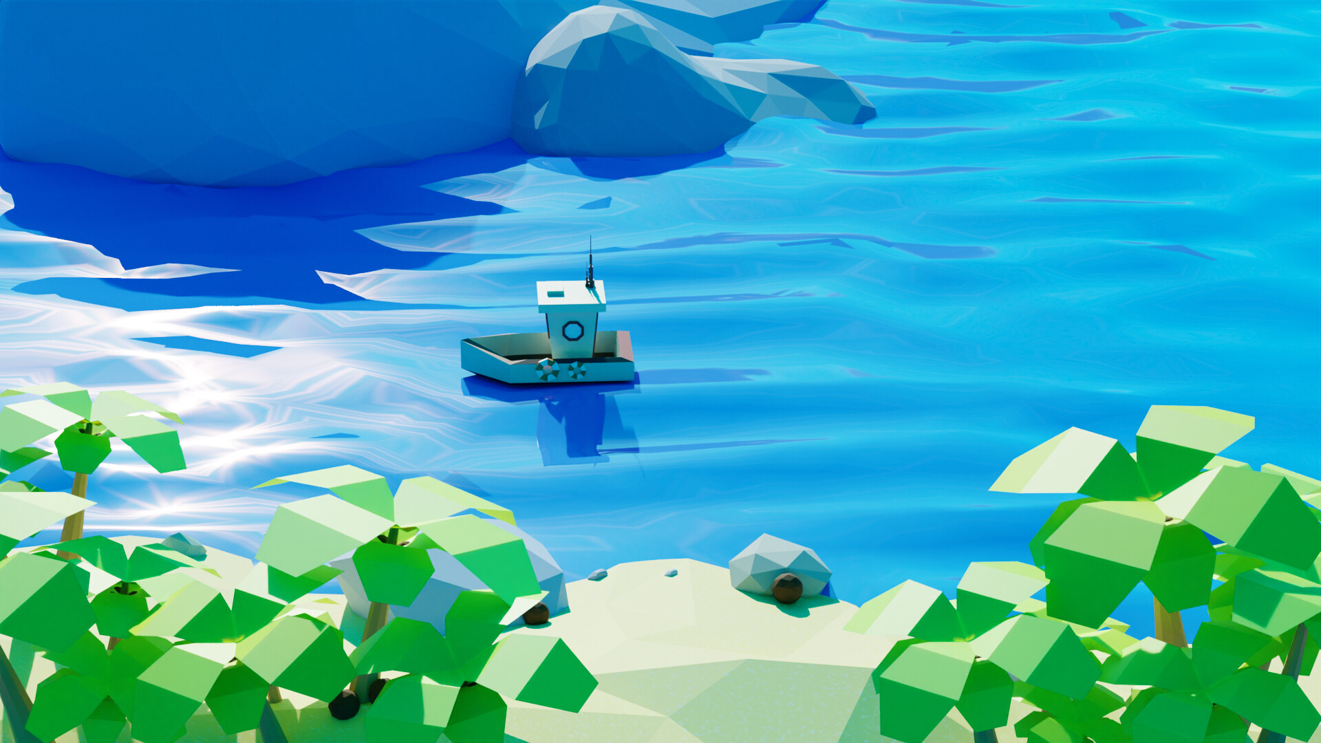 ArtStation - Low Poly Boat
