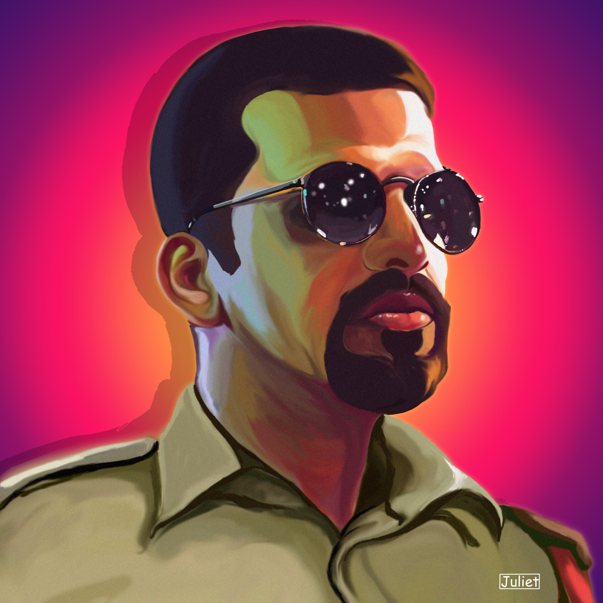 ArtStation - 2D Digital portrait study