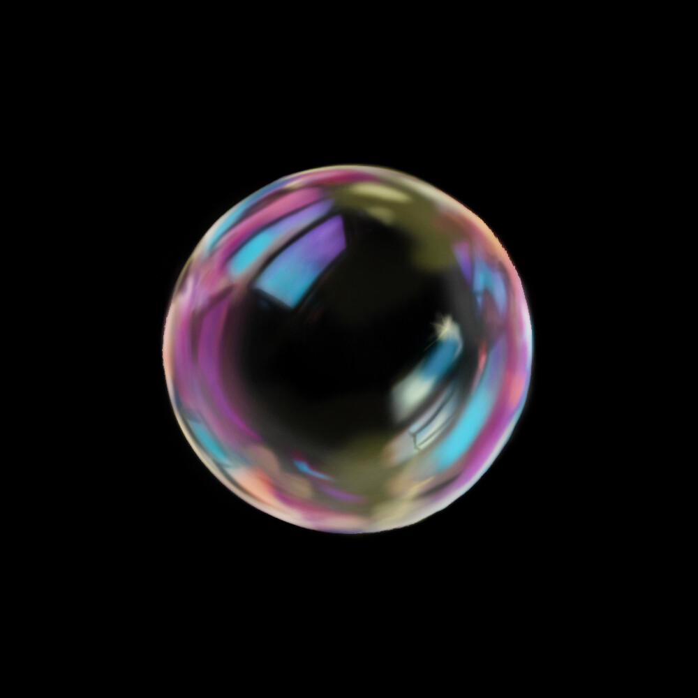 how to draw a bubble digitally