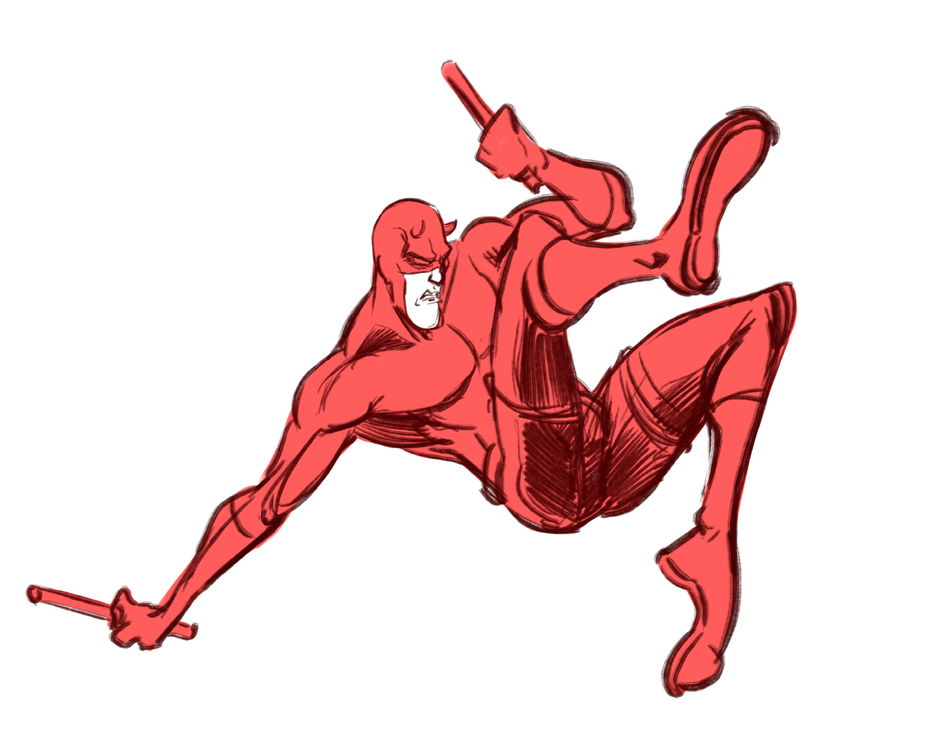 Clément Malargé - Daredevil Action Poses