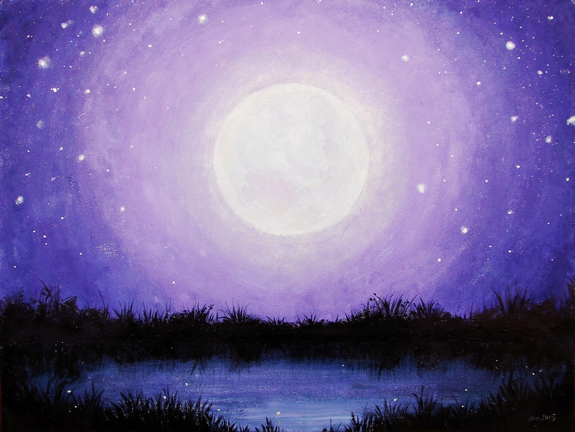 ArtStation - white moon rising