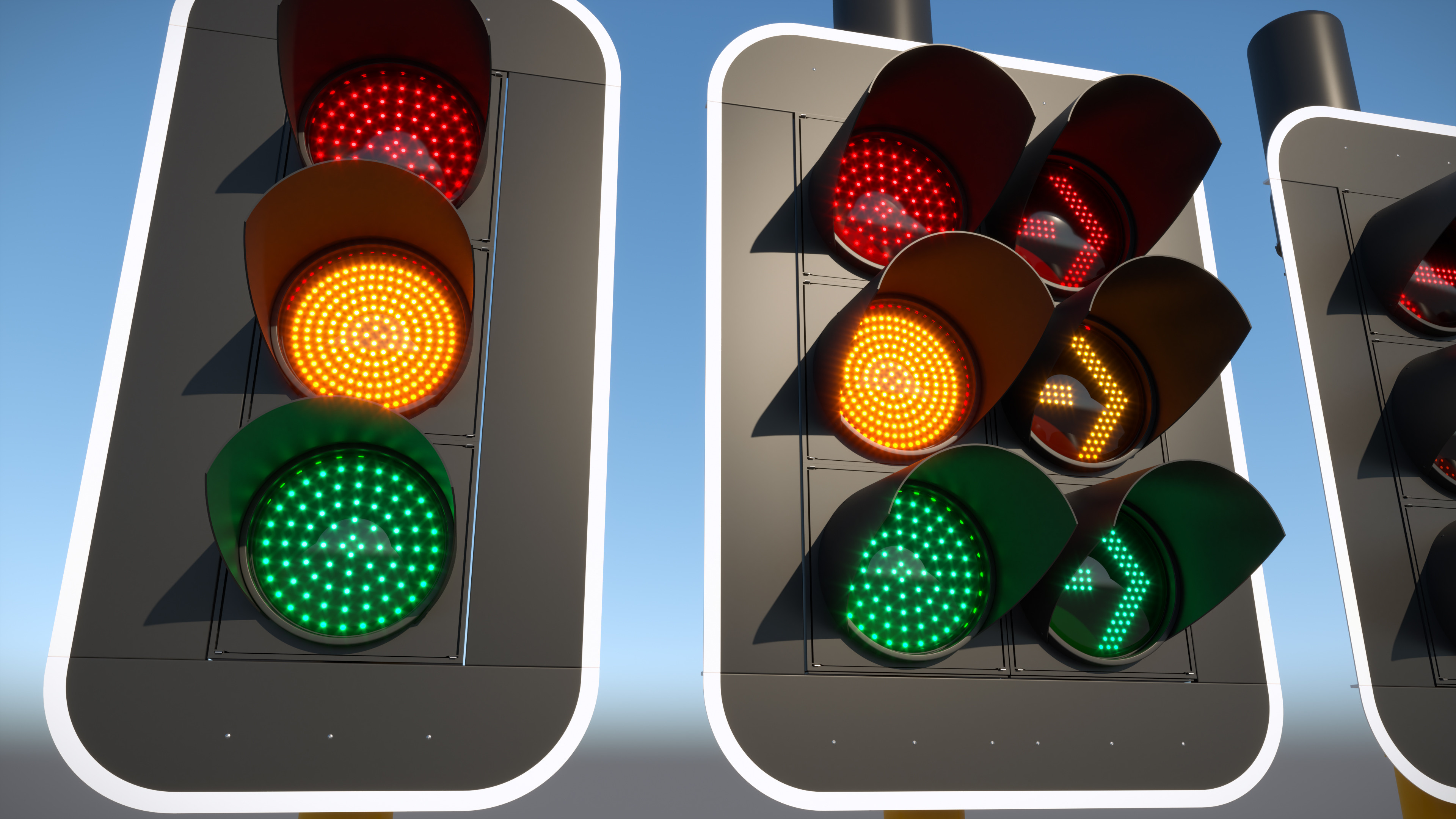 Andrew Mabey - Australian LED 200mm Traffic Light / Traffic Lantern model