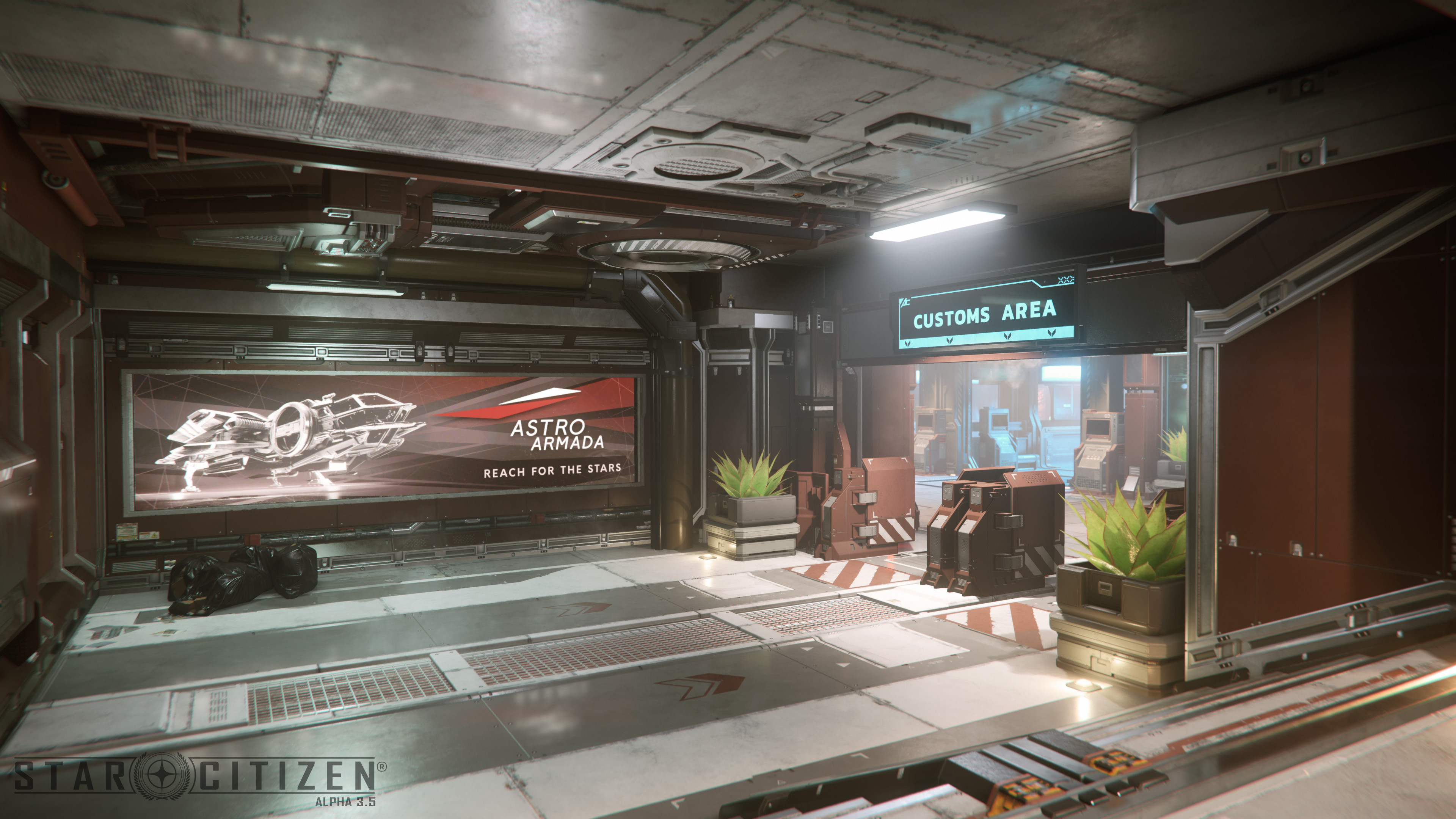 Fumio Katto 💡 - Star Citizen: Area 18 City Transit Hub and Security ...