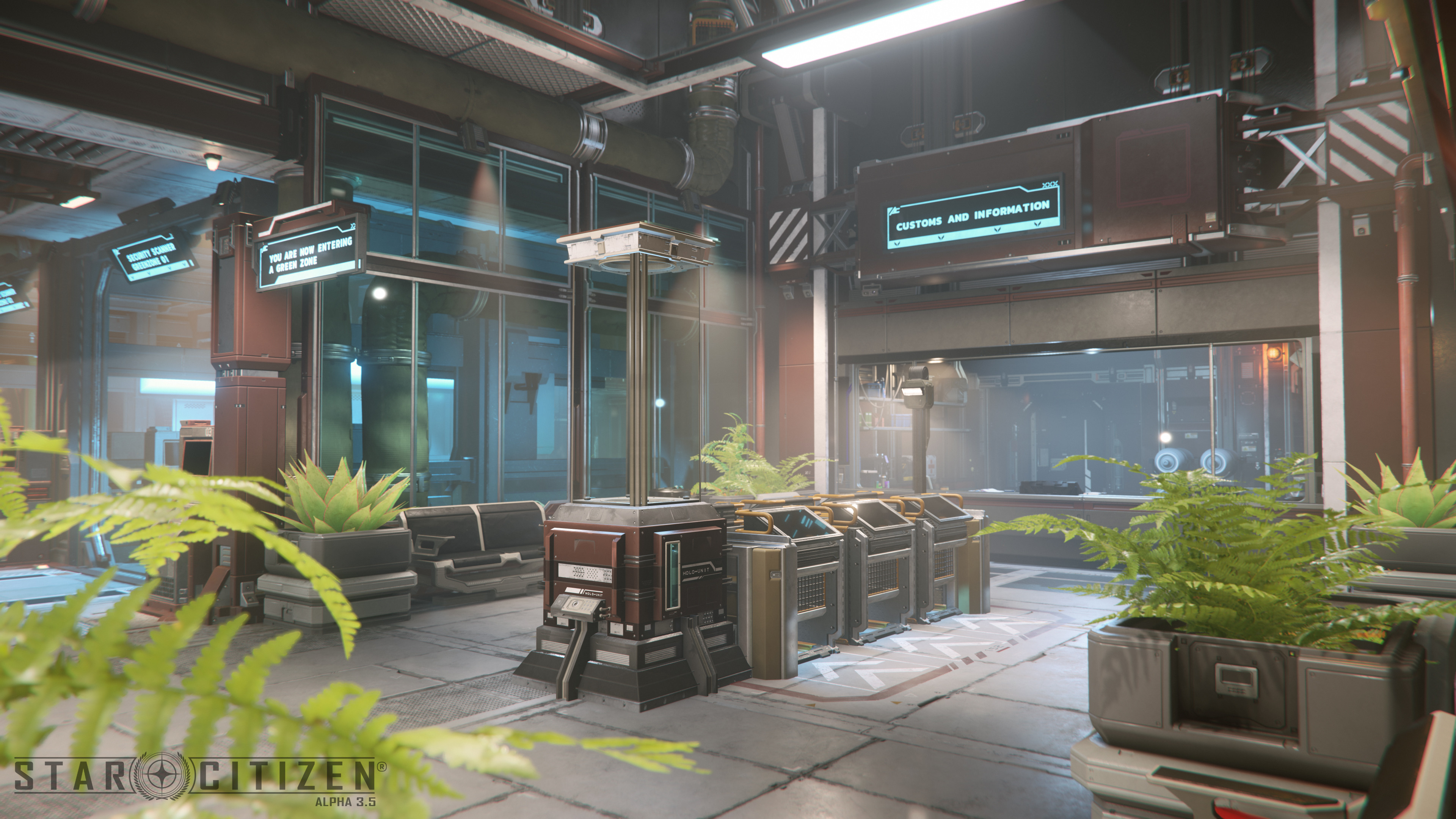 Fumio Katto 💡 - Star Citizen: Area 18 City Transit Hub and Security ...