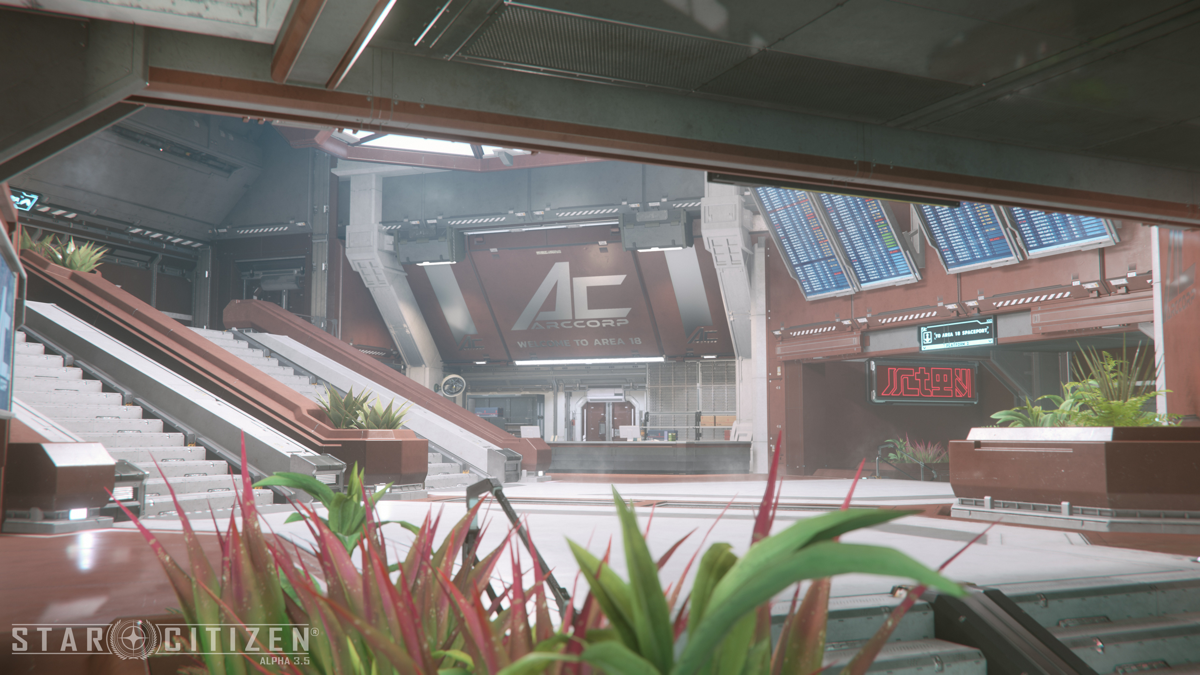 Fumio Katto 💡 - Star Citizen: Area 18 City Transit Hub and Security ...