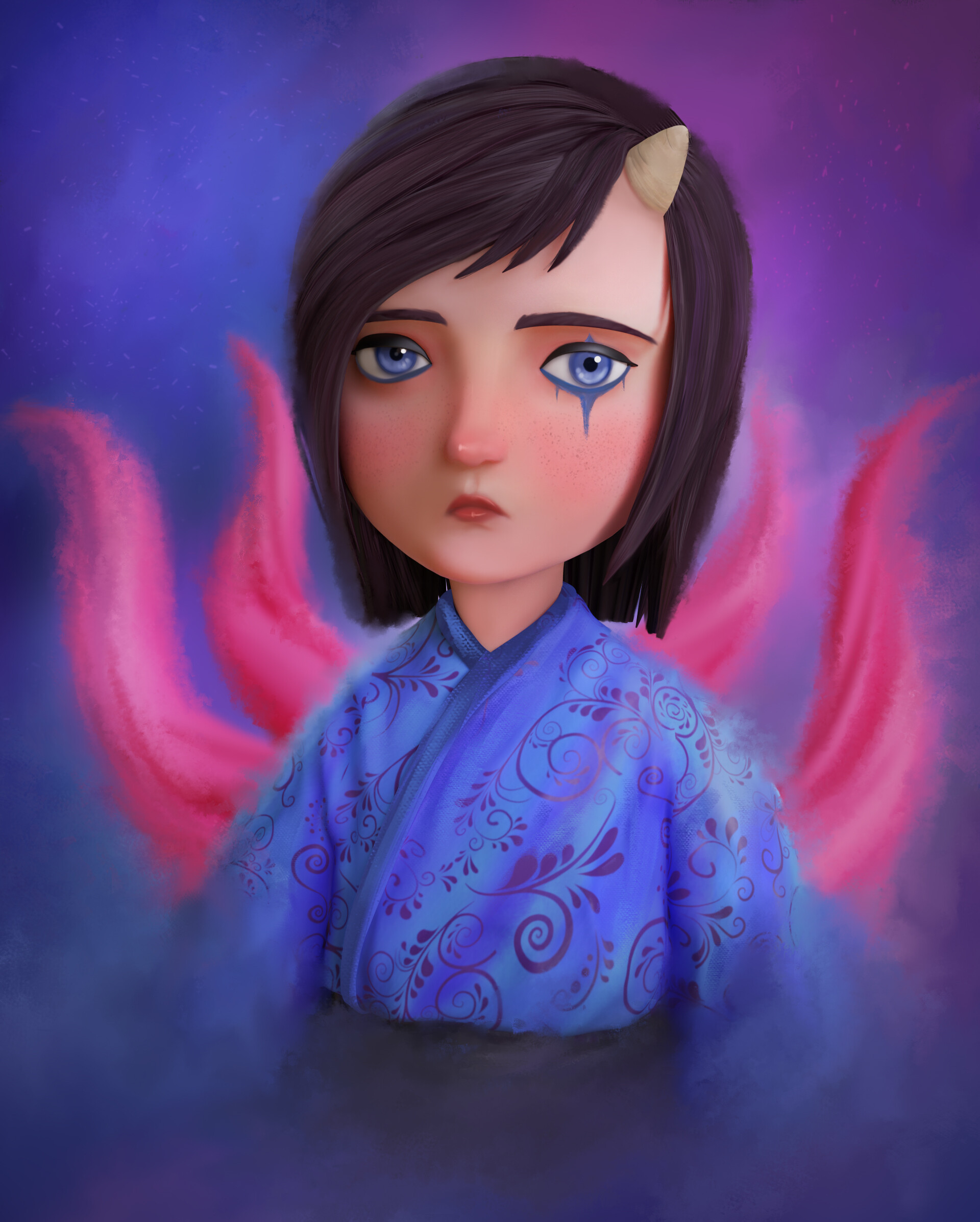ArtStation - Ahri- Portrait (Stylized)