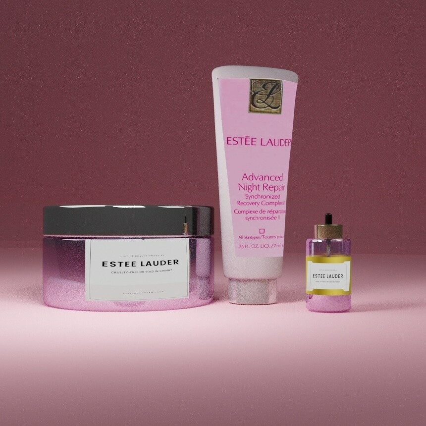 ArtStation - Prop - Estee Lauder cosmetics (in 3d)