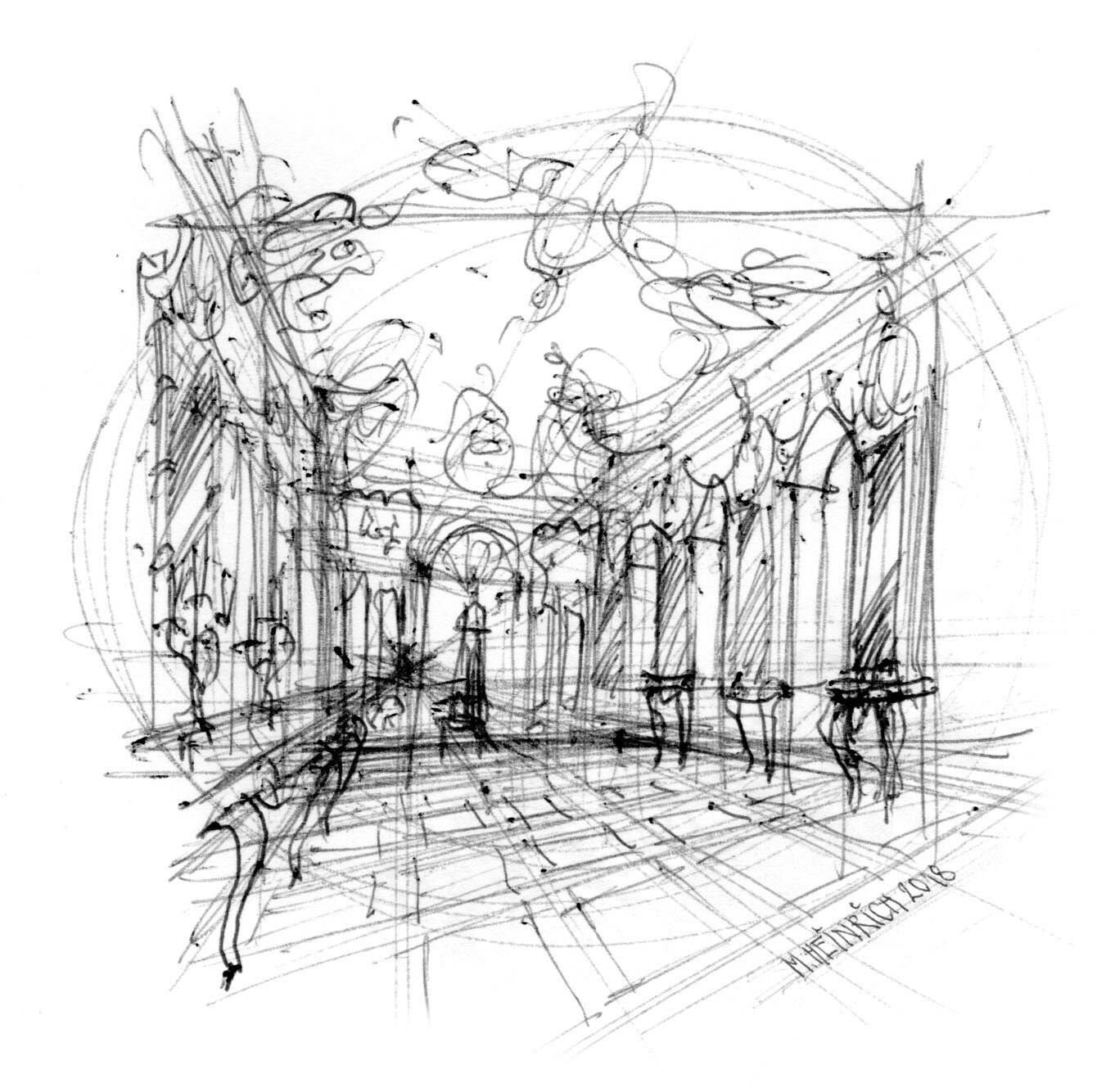 ArtStation - Didactic Sketch Series IX: The Rococo Ballroom