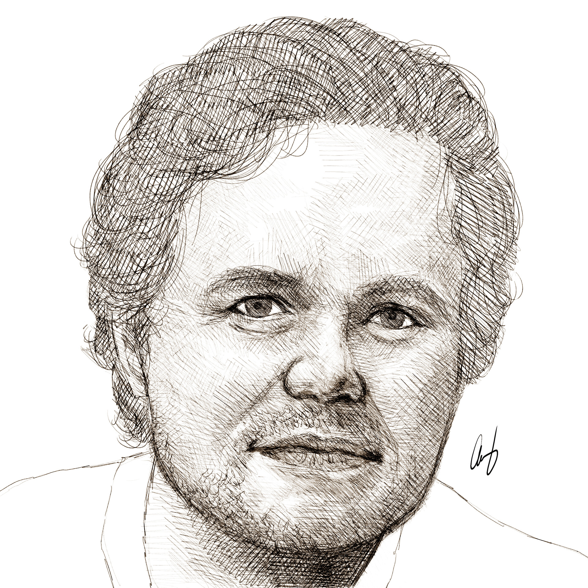 ArtStation - Mark Ruffalo - Portrait Sketch