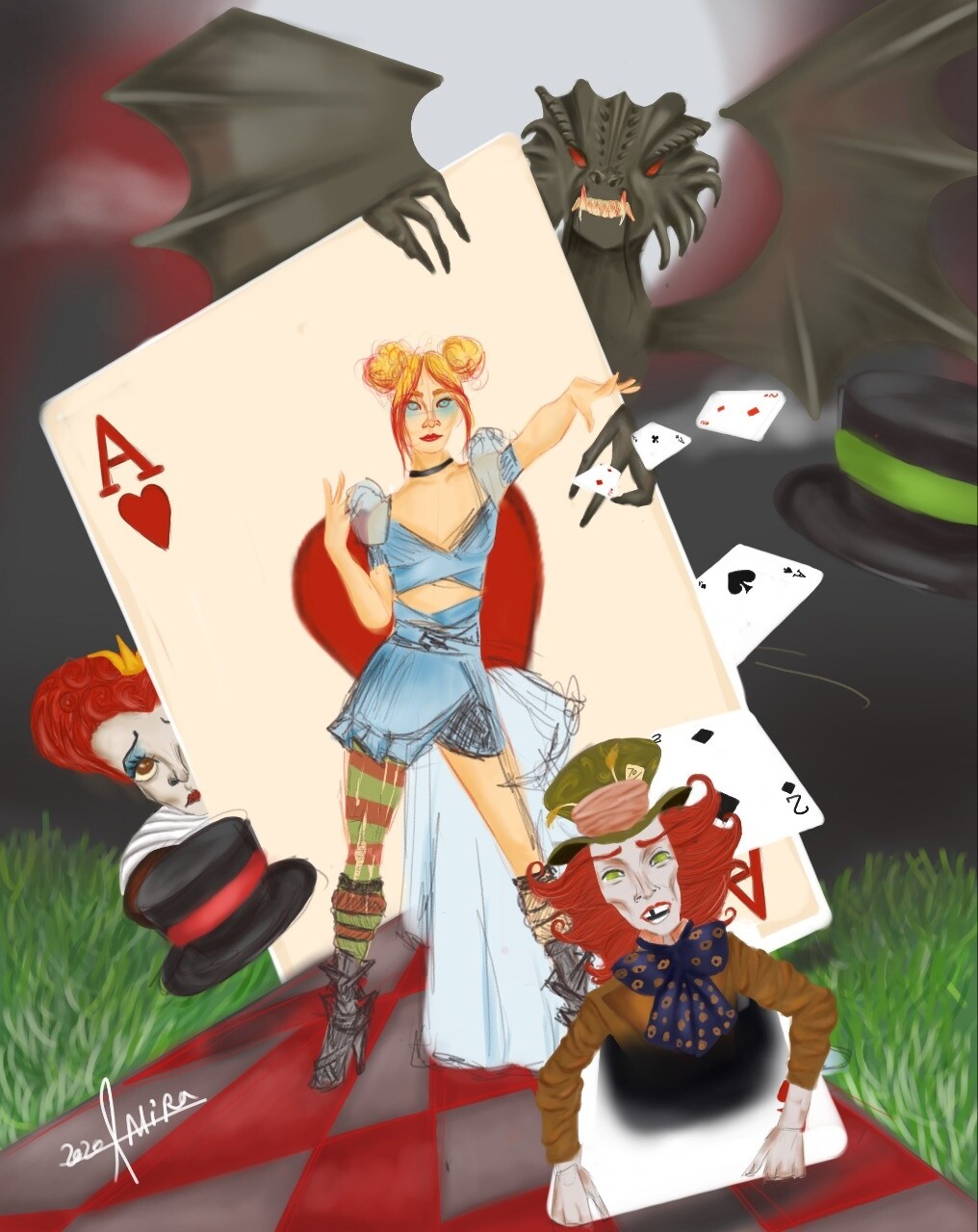 ArtStation - What if alice was the bad girl of the story