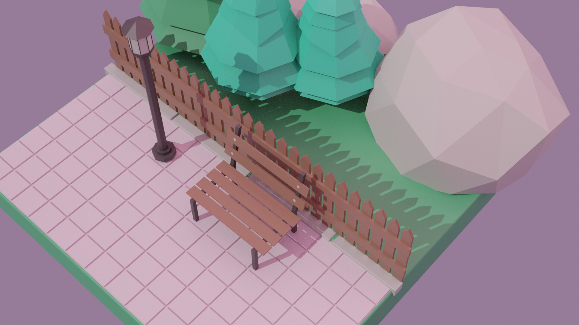 ArtStation - Low Poly Park