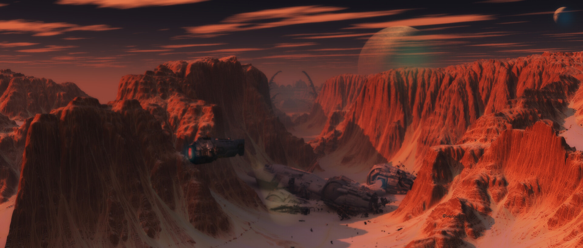 ArtStation - found Prometheus on Alien Planet