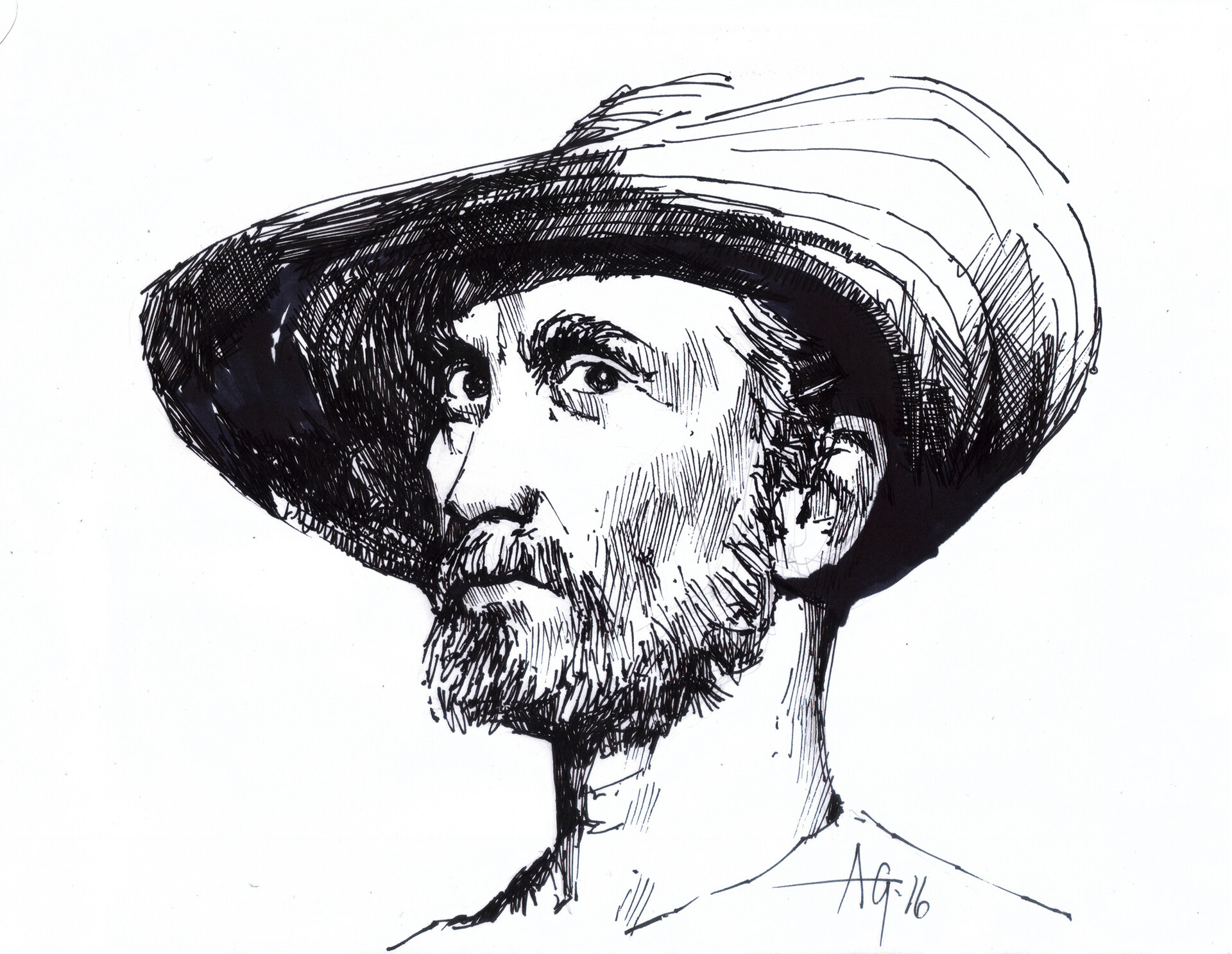 Line Drawings Of Famous People