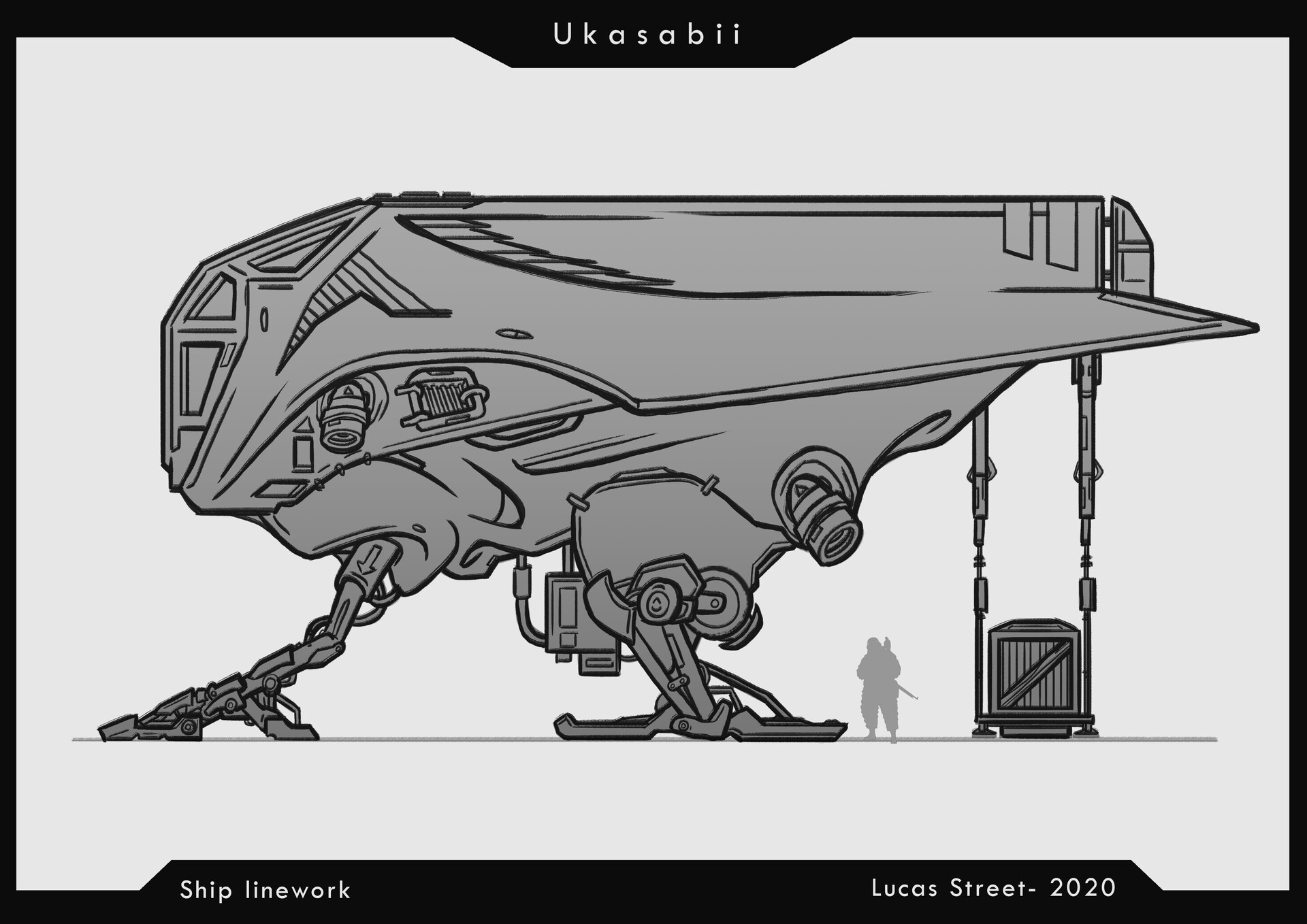 how to draw spaceship concept art
