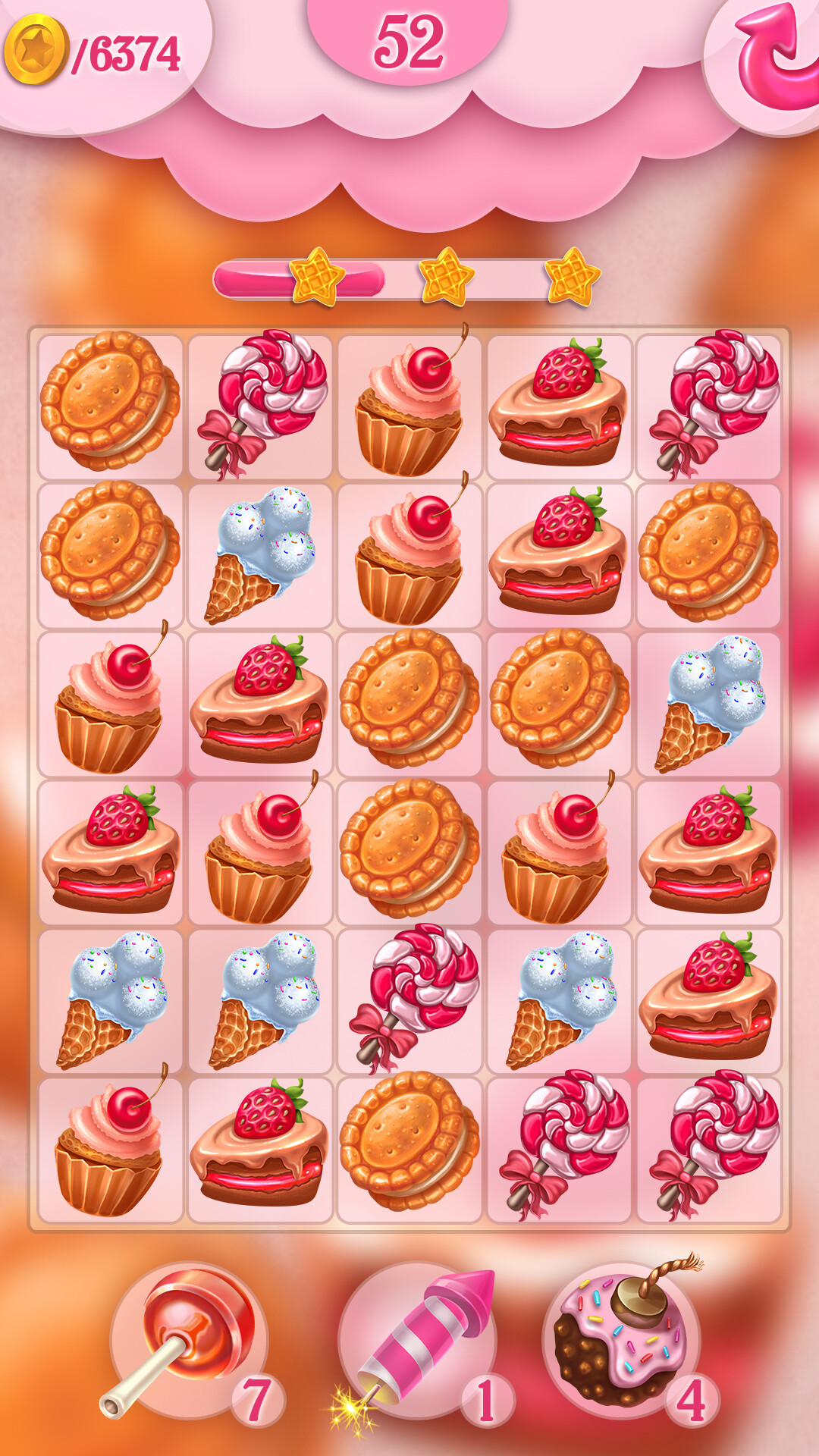 ArtStation - Sweet props for match 3 game