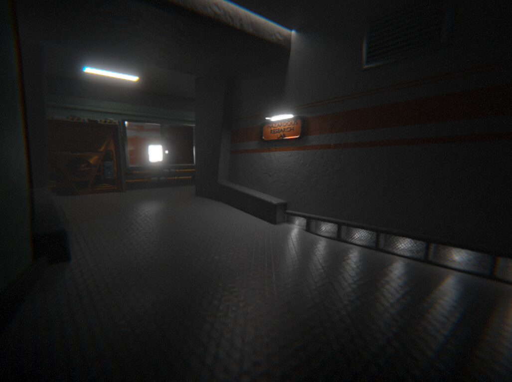 ArtStation - HL1 Black Mesa Hallway