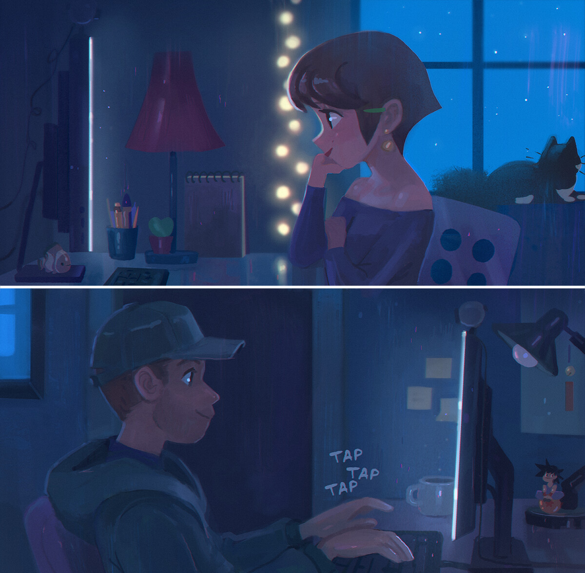 ArtStation - First night they met.