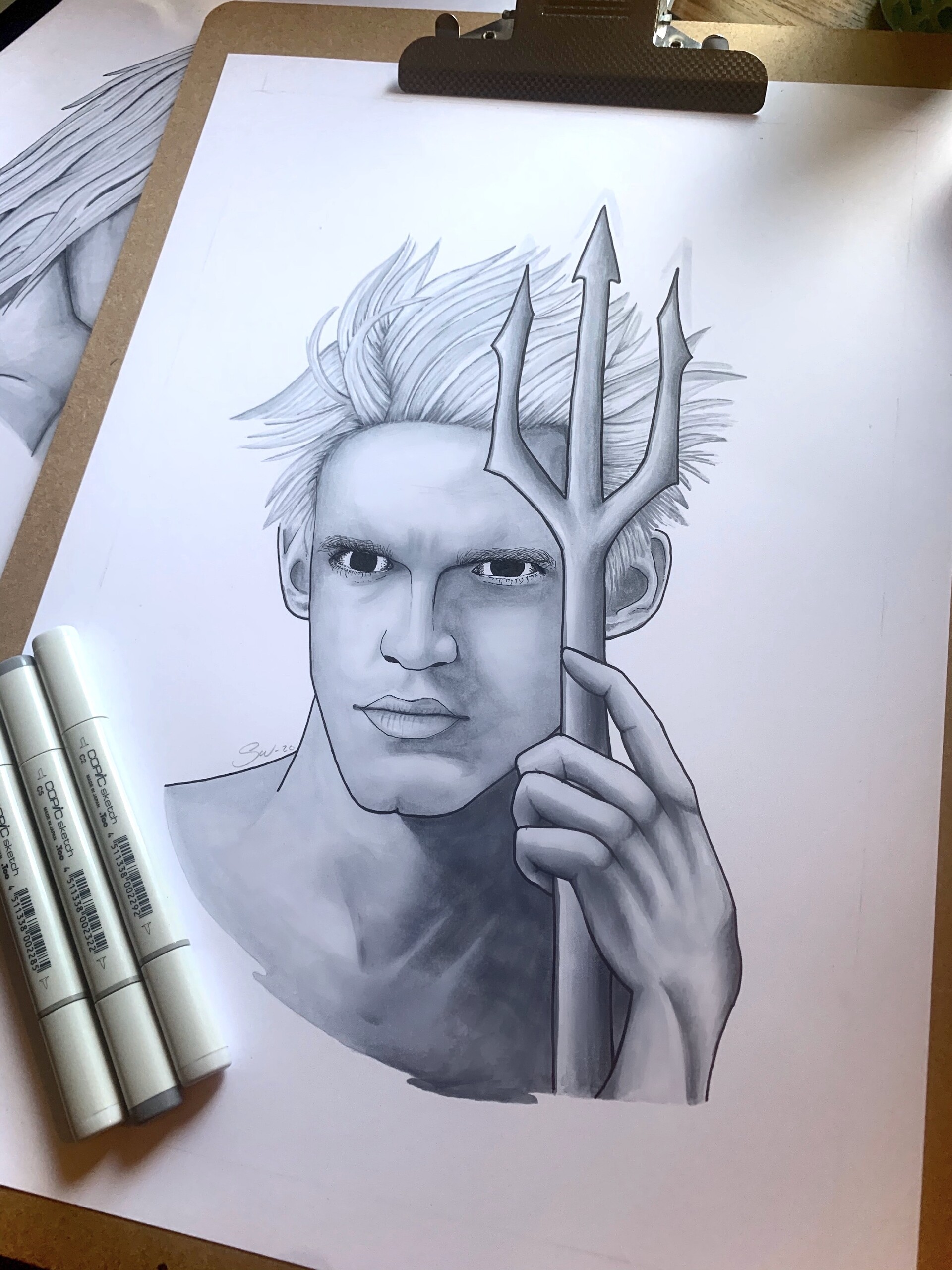 Sarah Woodcock - Portraits Copic markers