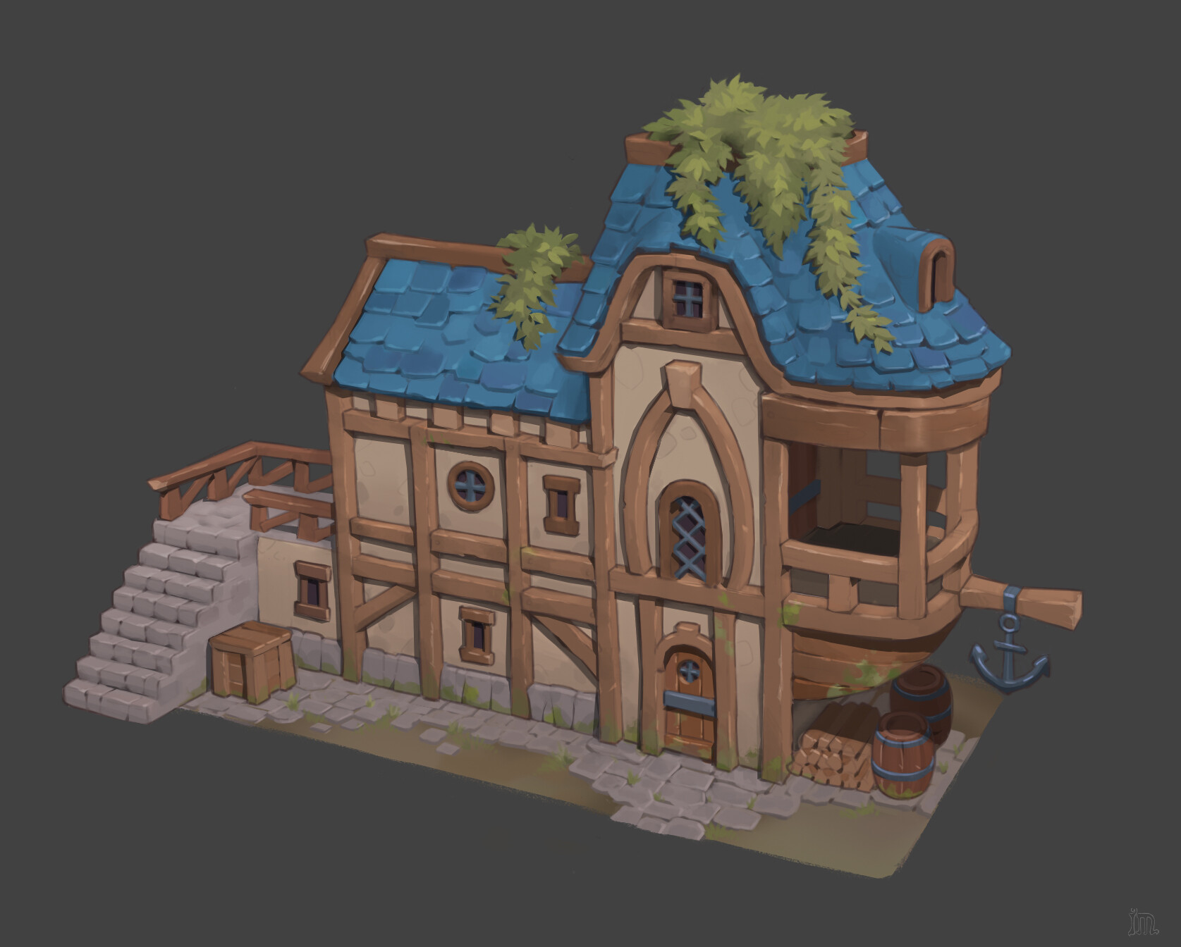 ArtStation - Harbour inn- darksburg style