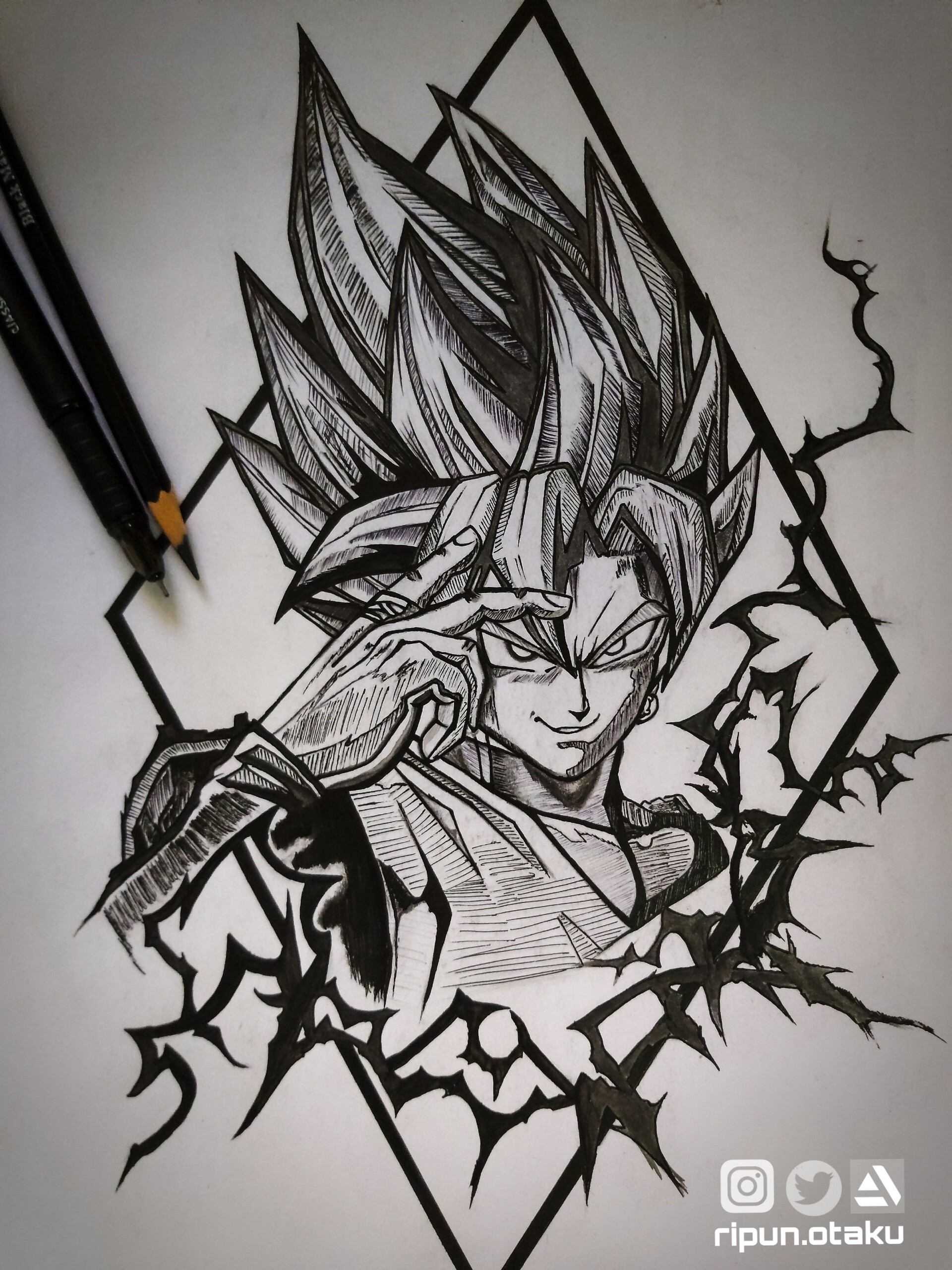 ArtStation - Goku Black fan art