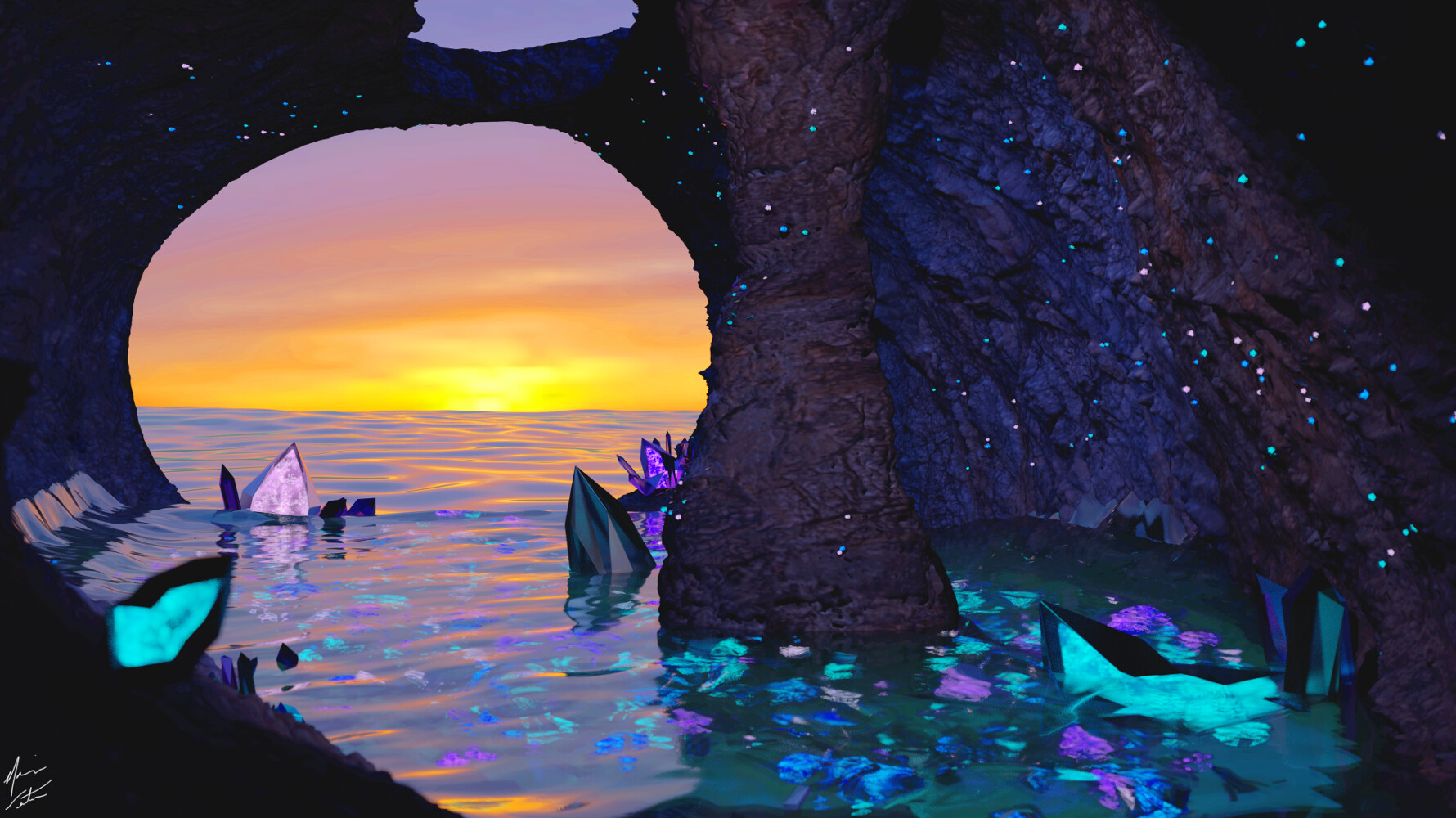 ArtStation - The Crystal Cave
