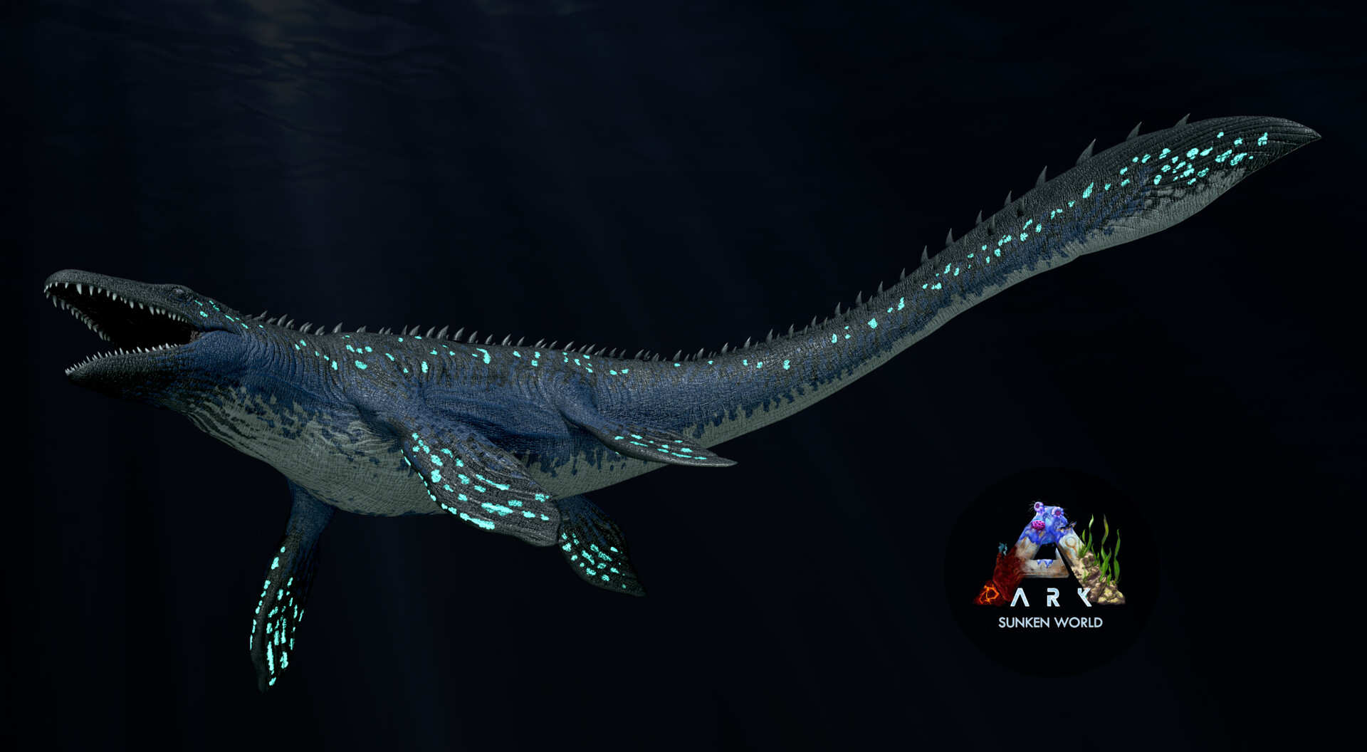 ArtStation - ARK: The Sunken World: Sunken Mosasaurus